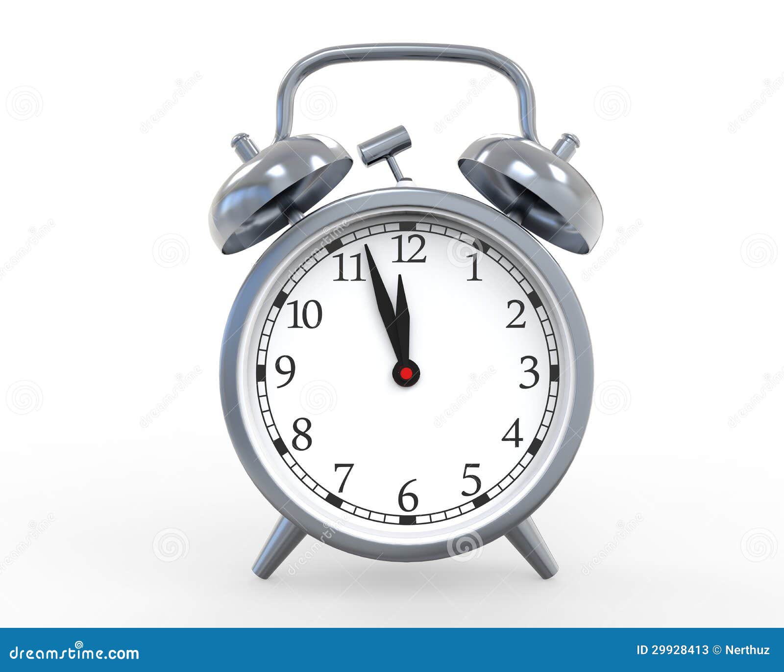 Classic Alarm Clock On Background Vector Illustration | CartoonDealer ...