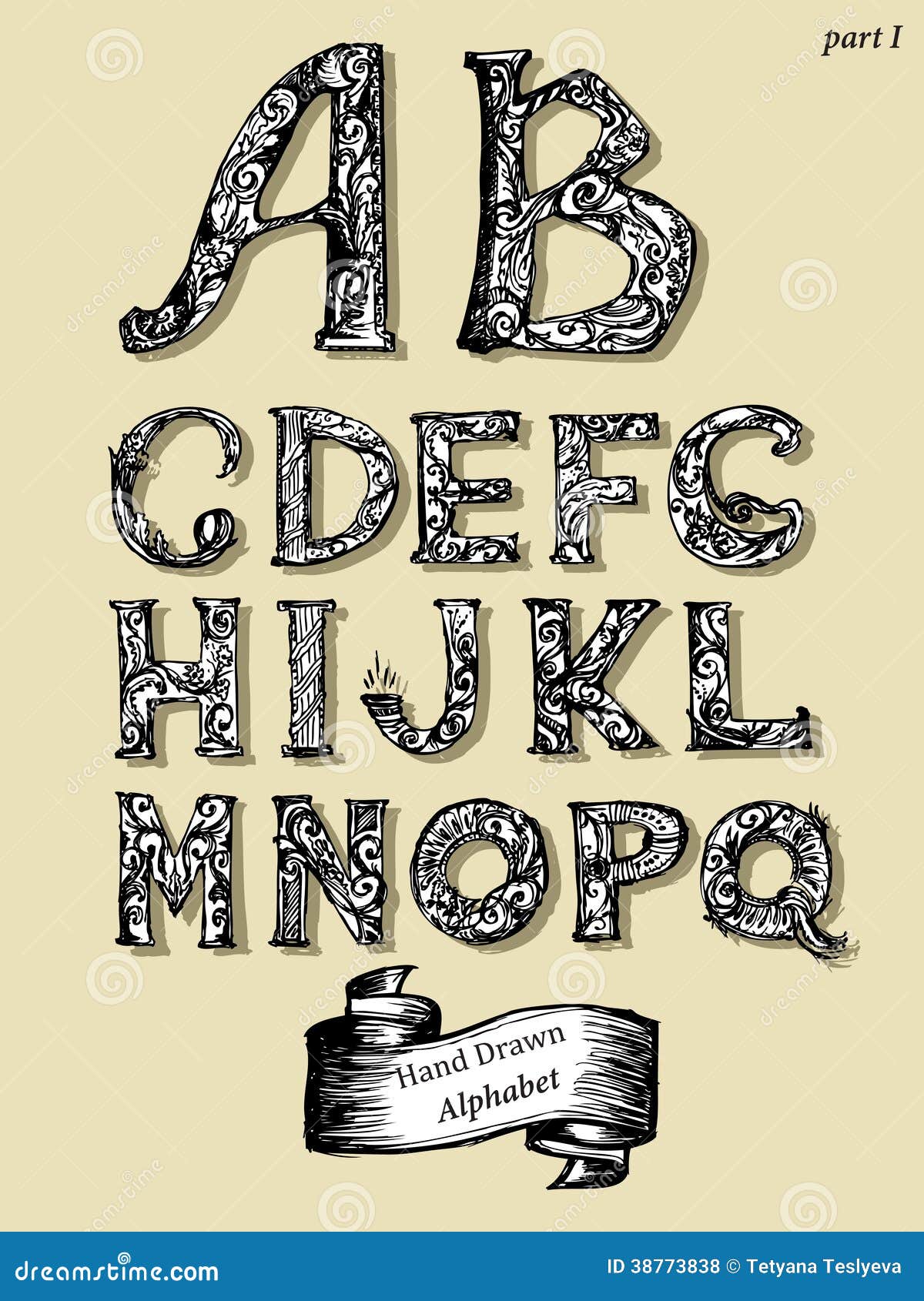 Classic Alphabet Letters Font And Number. Typography Elegant Wedding ...