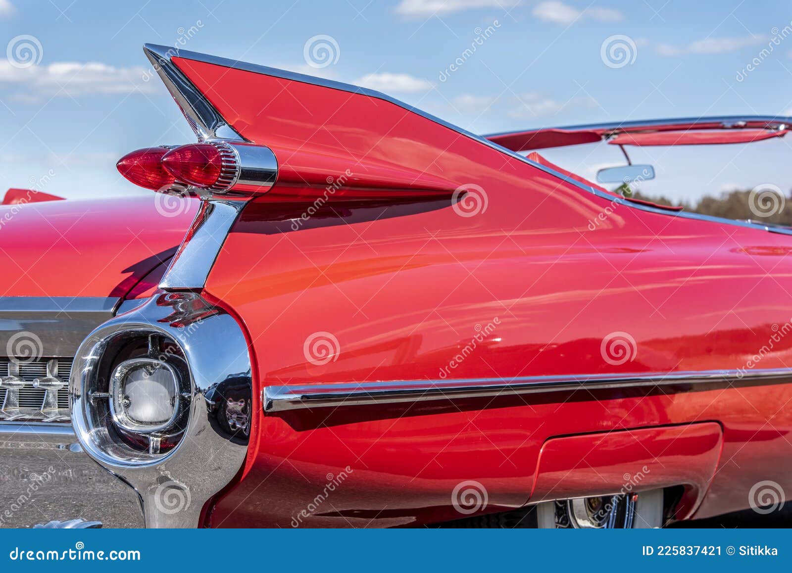 Classic American Convertible Car from 1960`s Stock Image - Image of ...