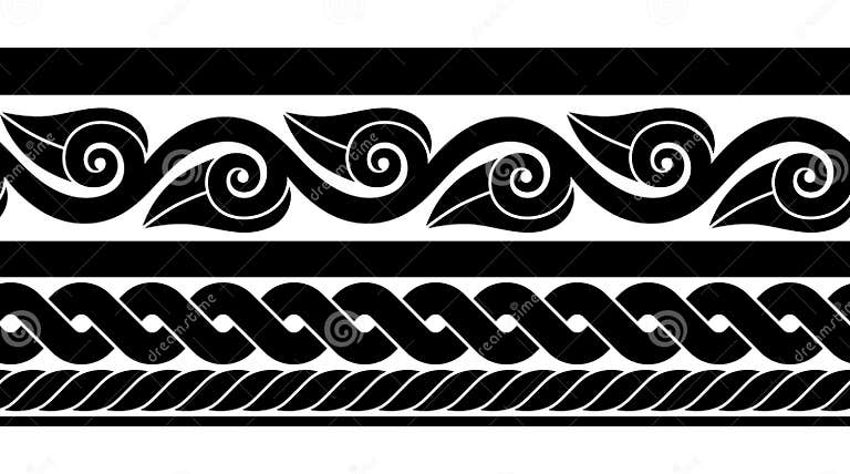 Classic Ancient Roman Border Stock Vector - Illustration of ceramic ...