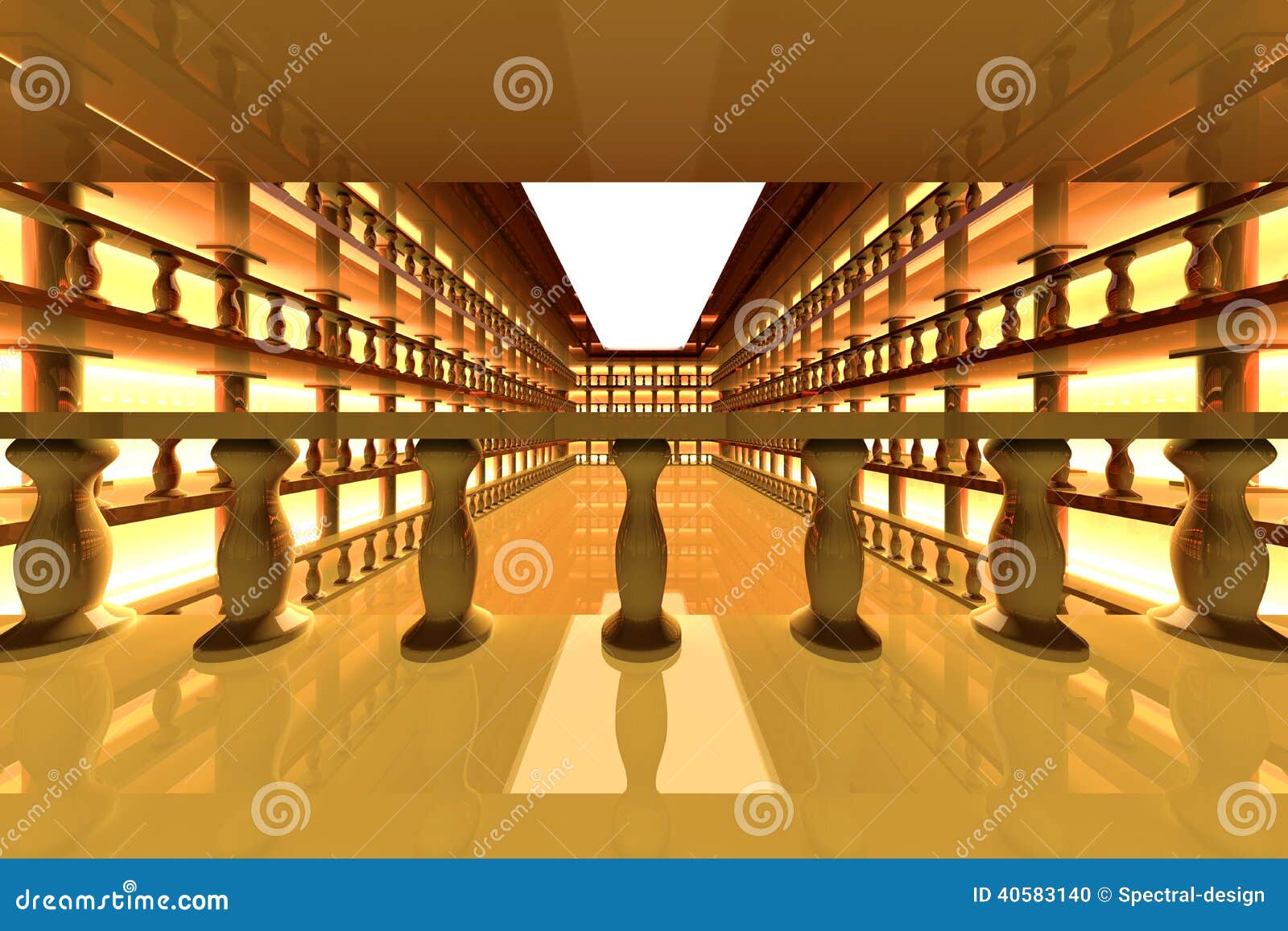 Classic antique Atrium stock illustration. Illustration of history ...