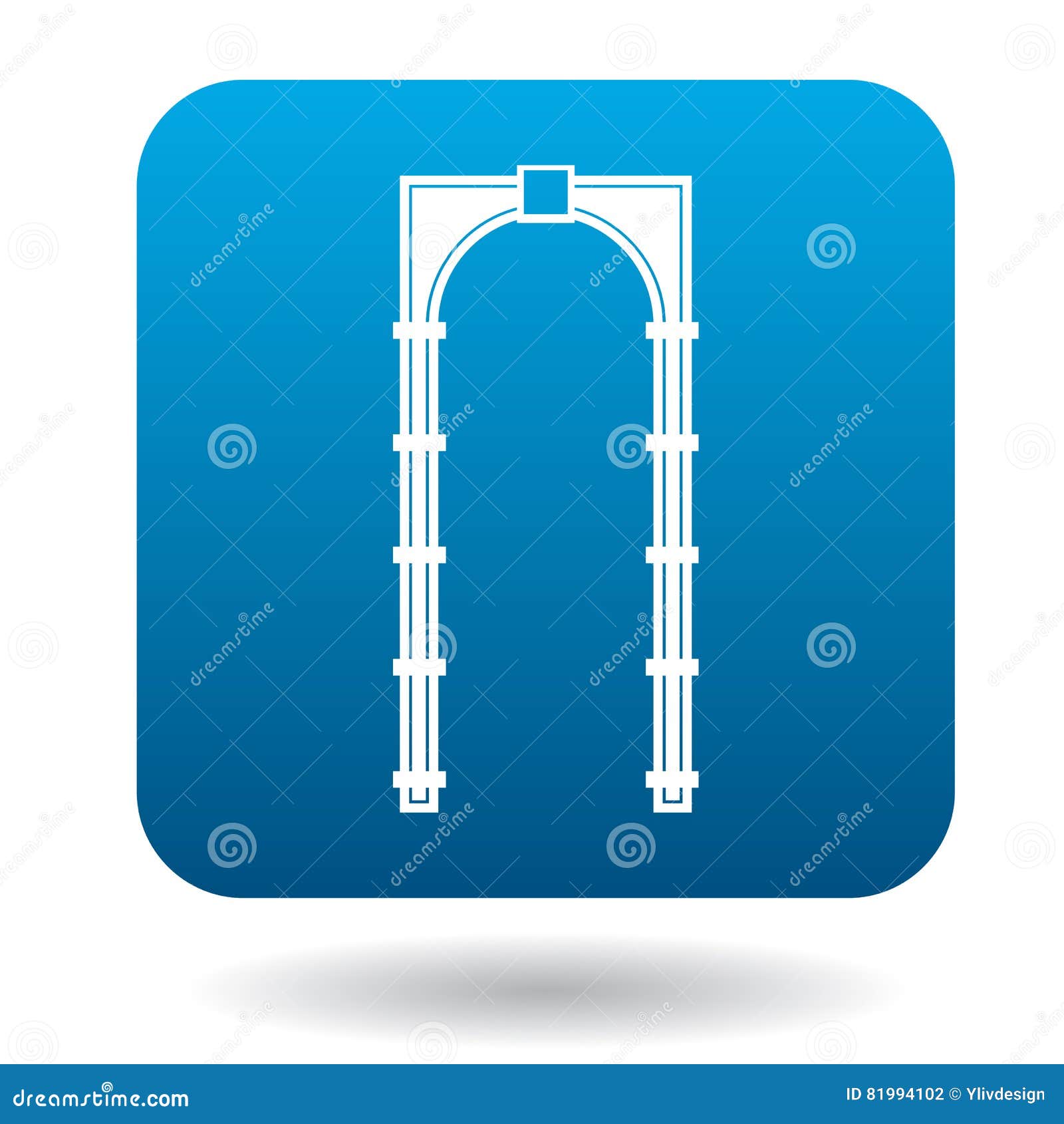 Classic Arch Icon, Simple Style Stock Vector - Illustration of built ...