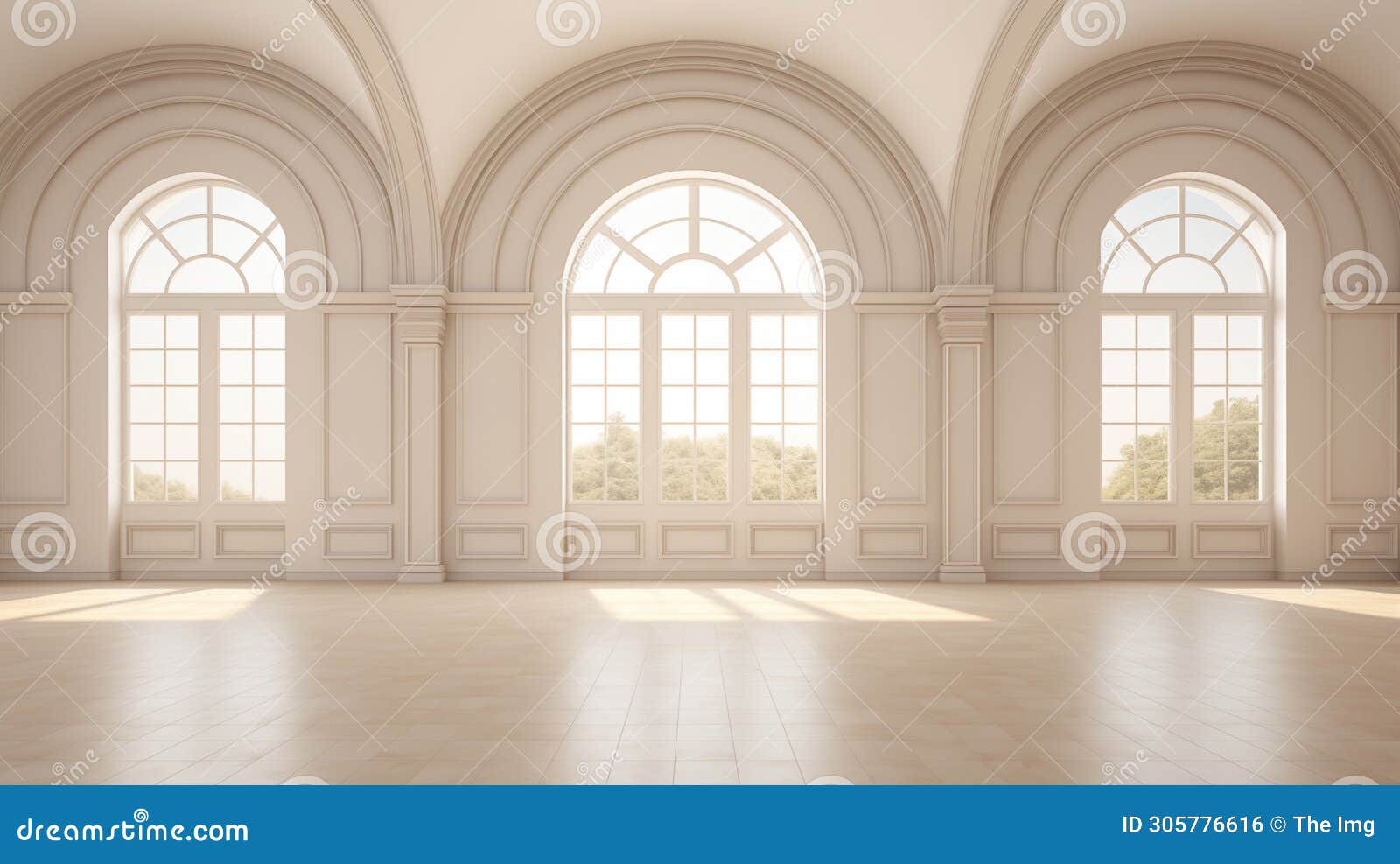 Classic Arch Windows with Architectural Archways Ai Generated ...