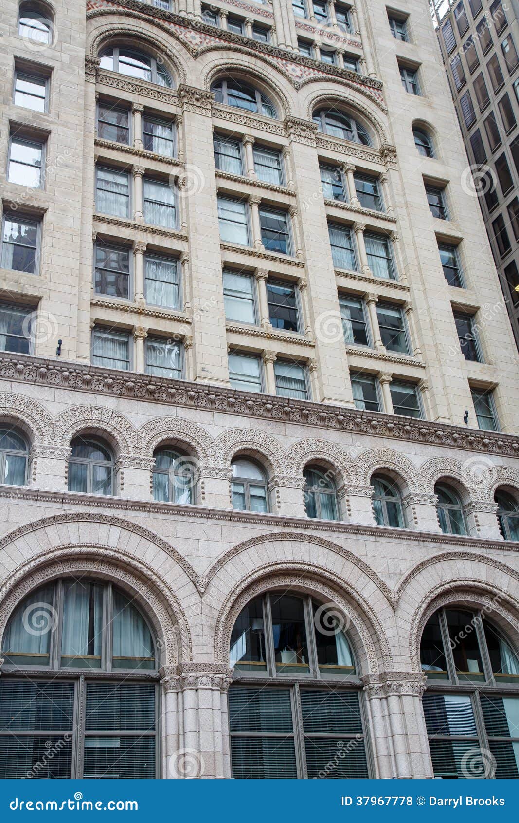 Classic Arches On Old Boston Building Stock Photo | CartoonDealer.com ...