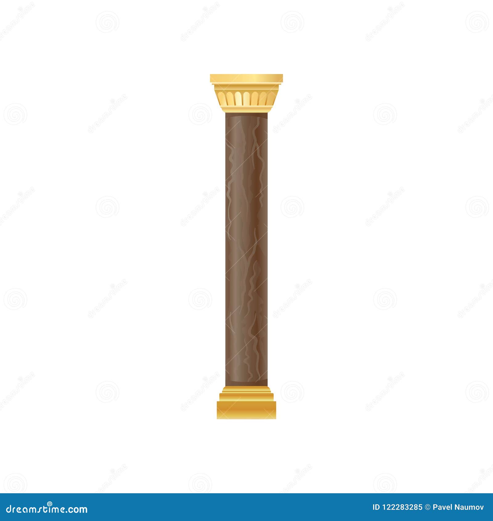 Classic Architecture Column Vector Illustration on a White Background ...