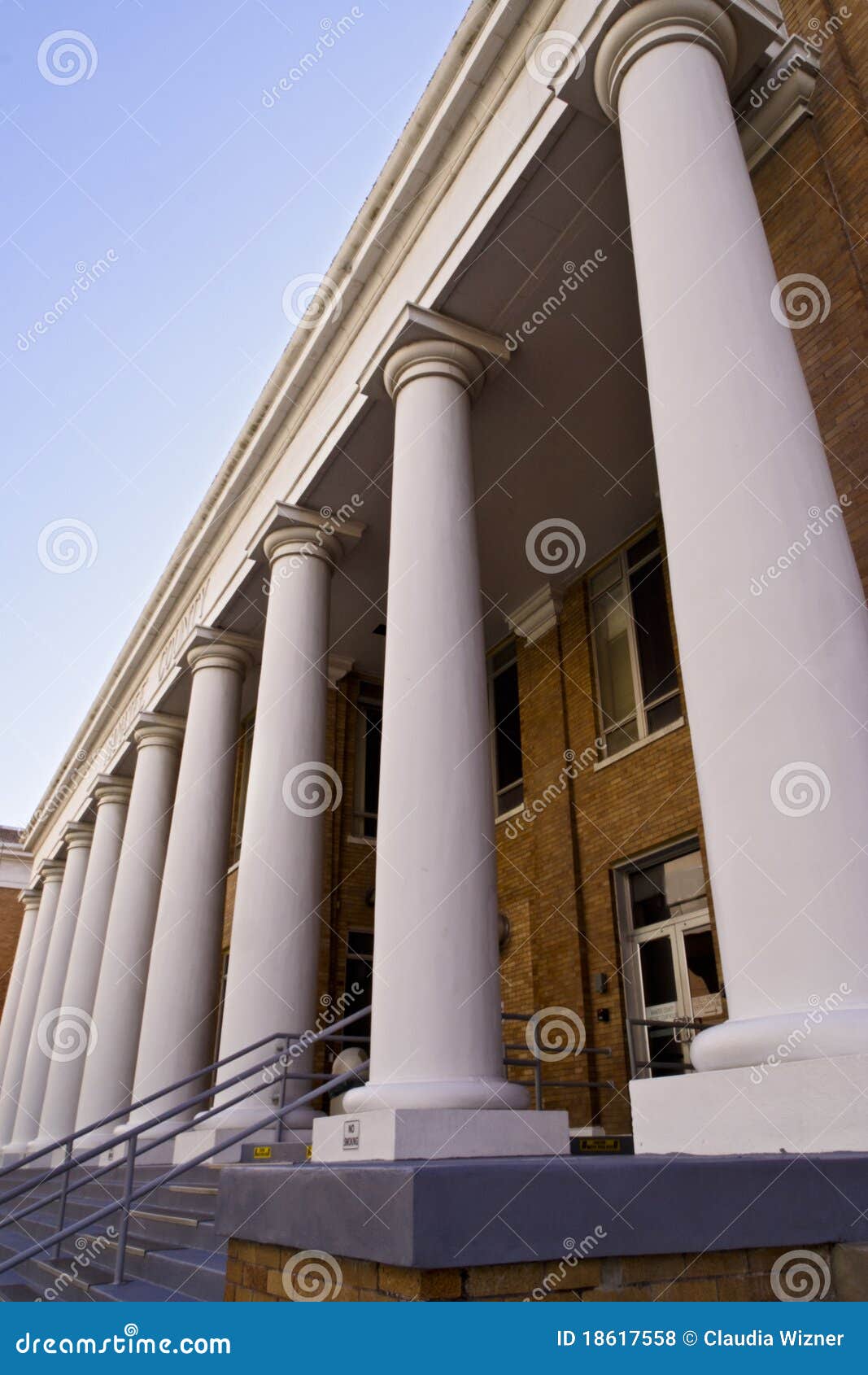 Classic Architecture with Columns Stock Photo - Image of municipal ...