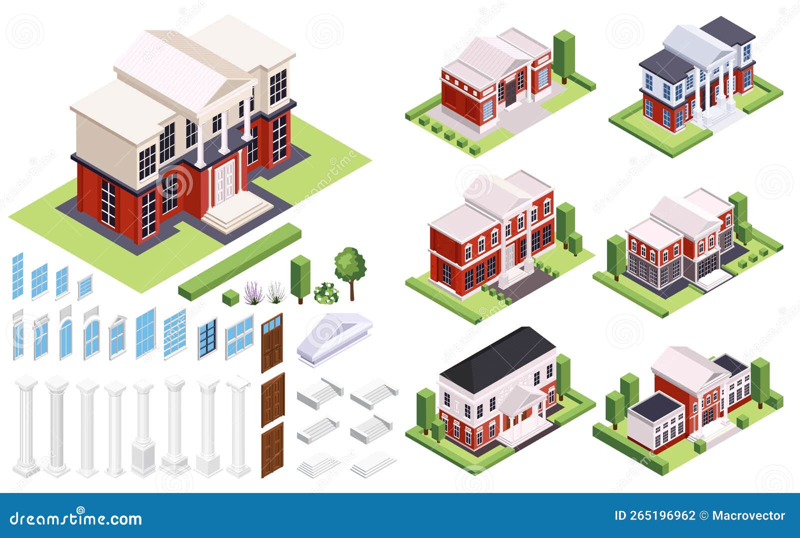 3d Classic Architecture Greek Roman Wall Render Royalty-Free Stock ...