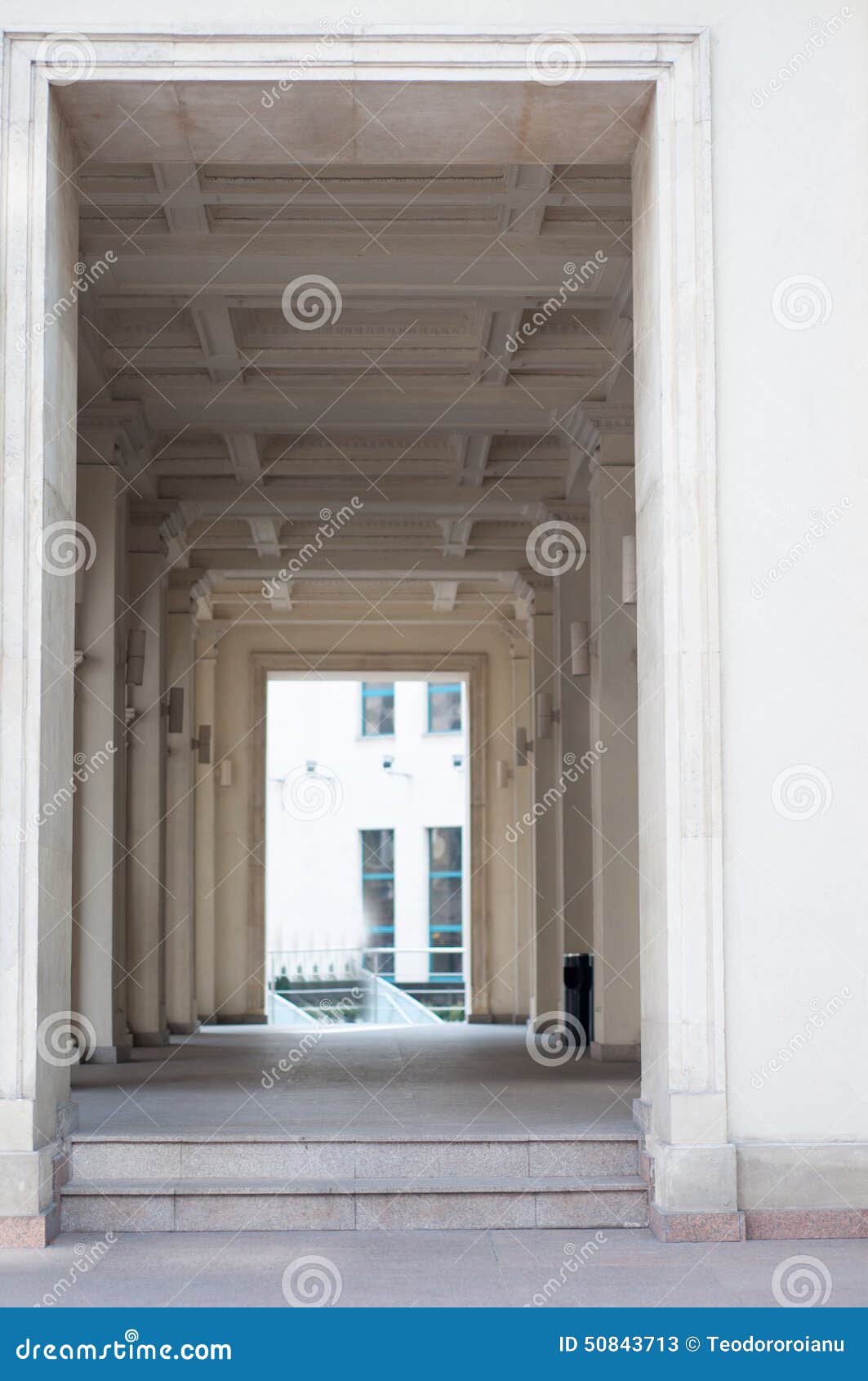 Classic Architecture Entrance Stock Image - Image of romanian, monument ...