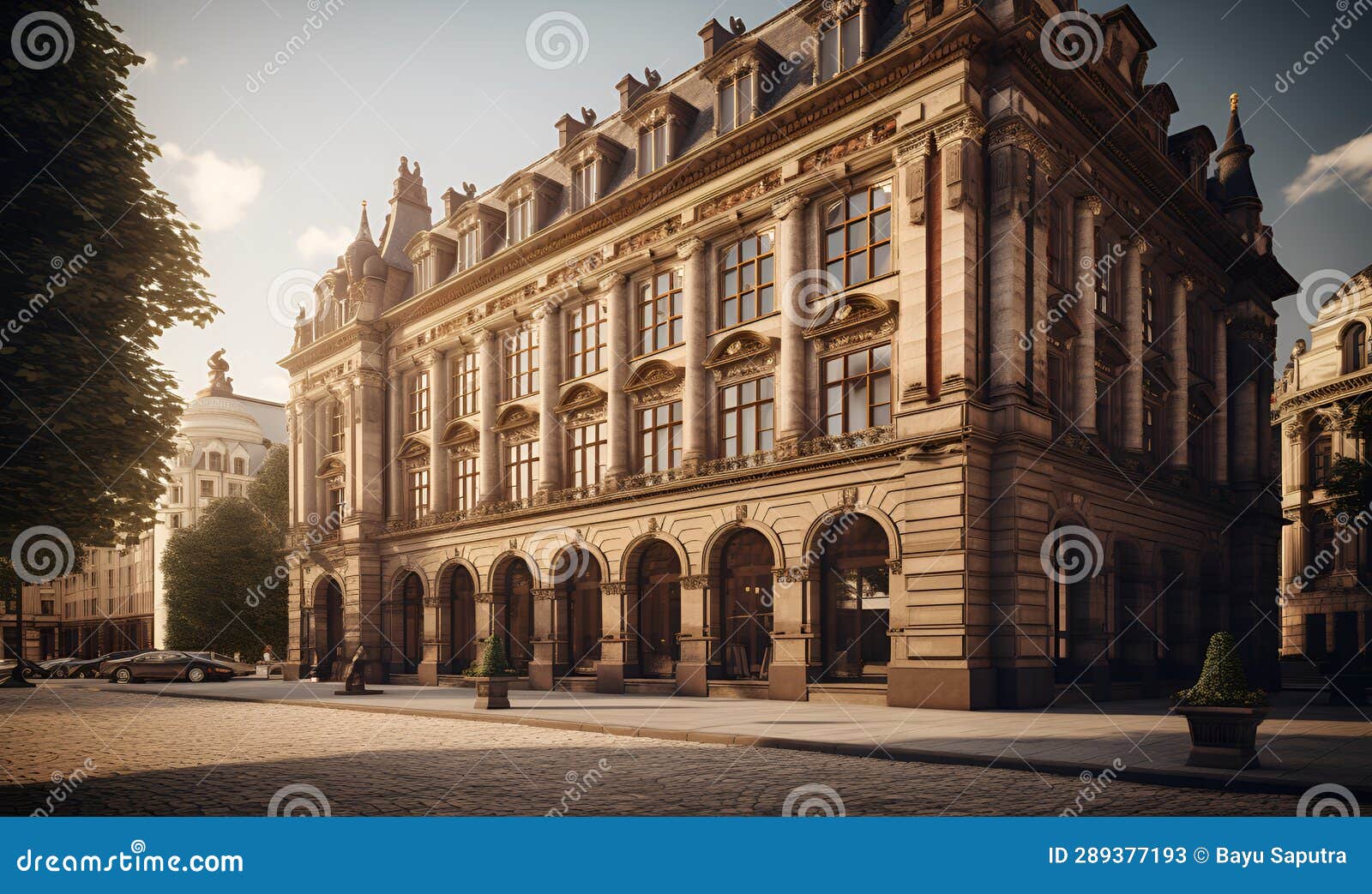 Classic and Artistic Buildings Typical of Europe, AI Generative Stock ...