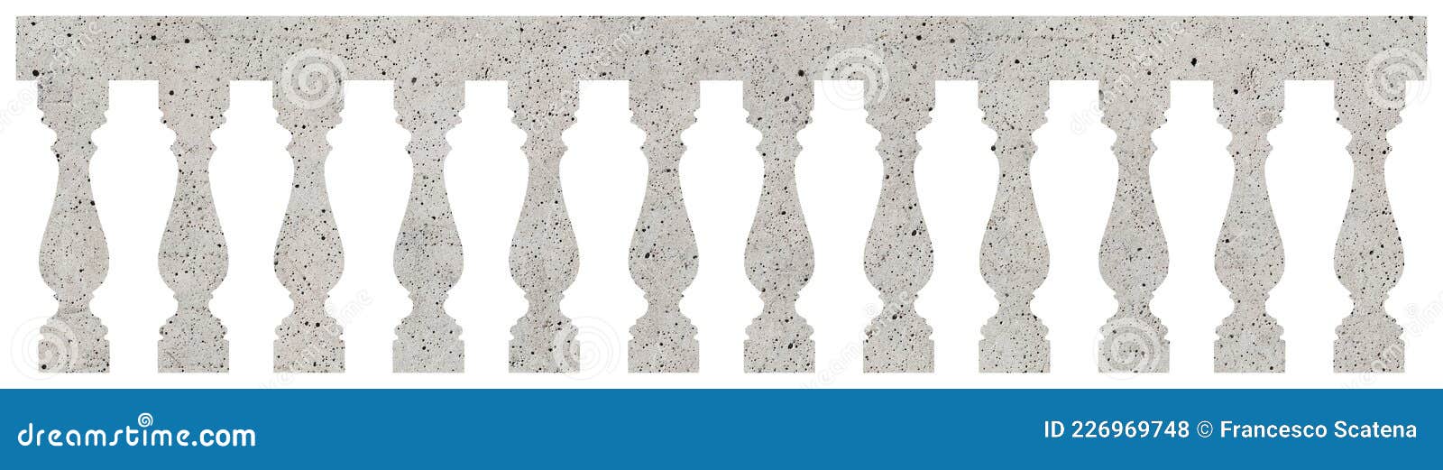 Classic Balustrade - Seamless Pattern Concept Image on Concrete ...