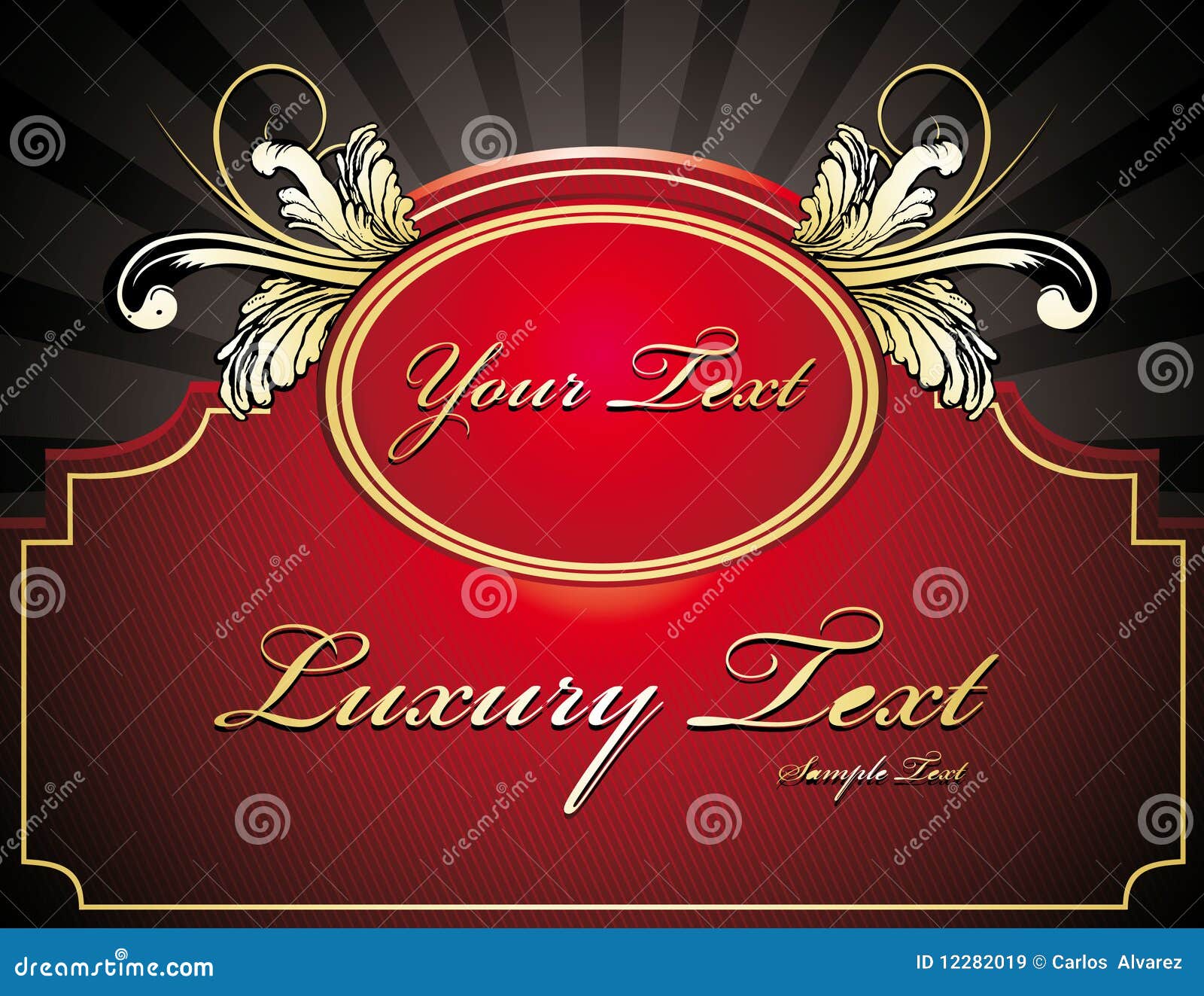 Classic Banner Scroll Label. Vintage Engraving Element Cartoon Vector ...