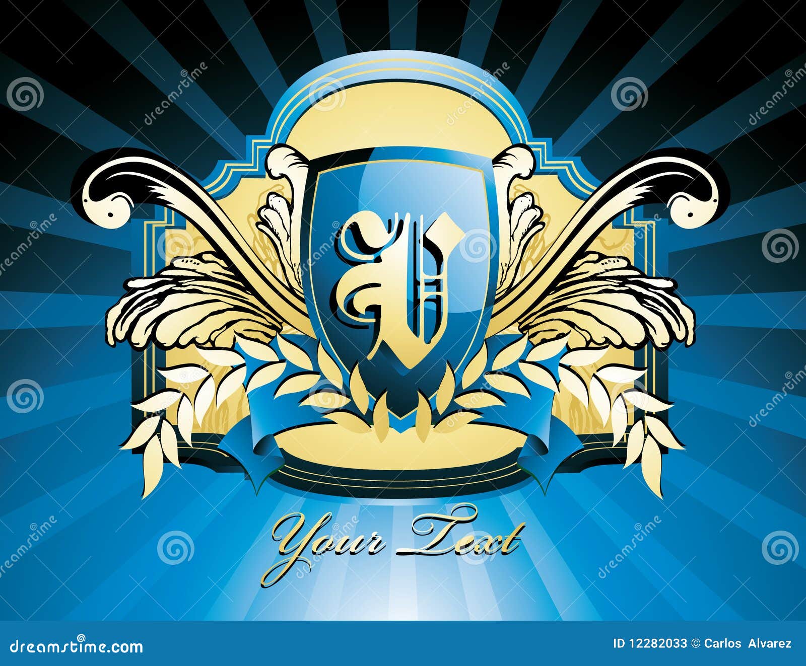 Classic banner vector stock vector. Illustration of color - 12282033