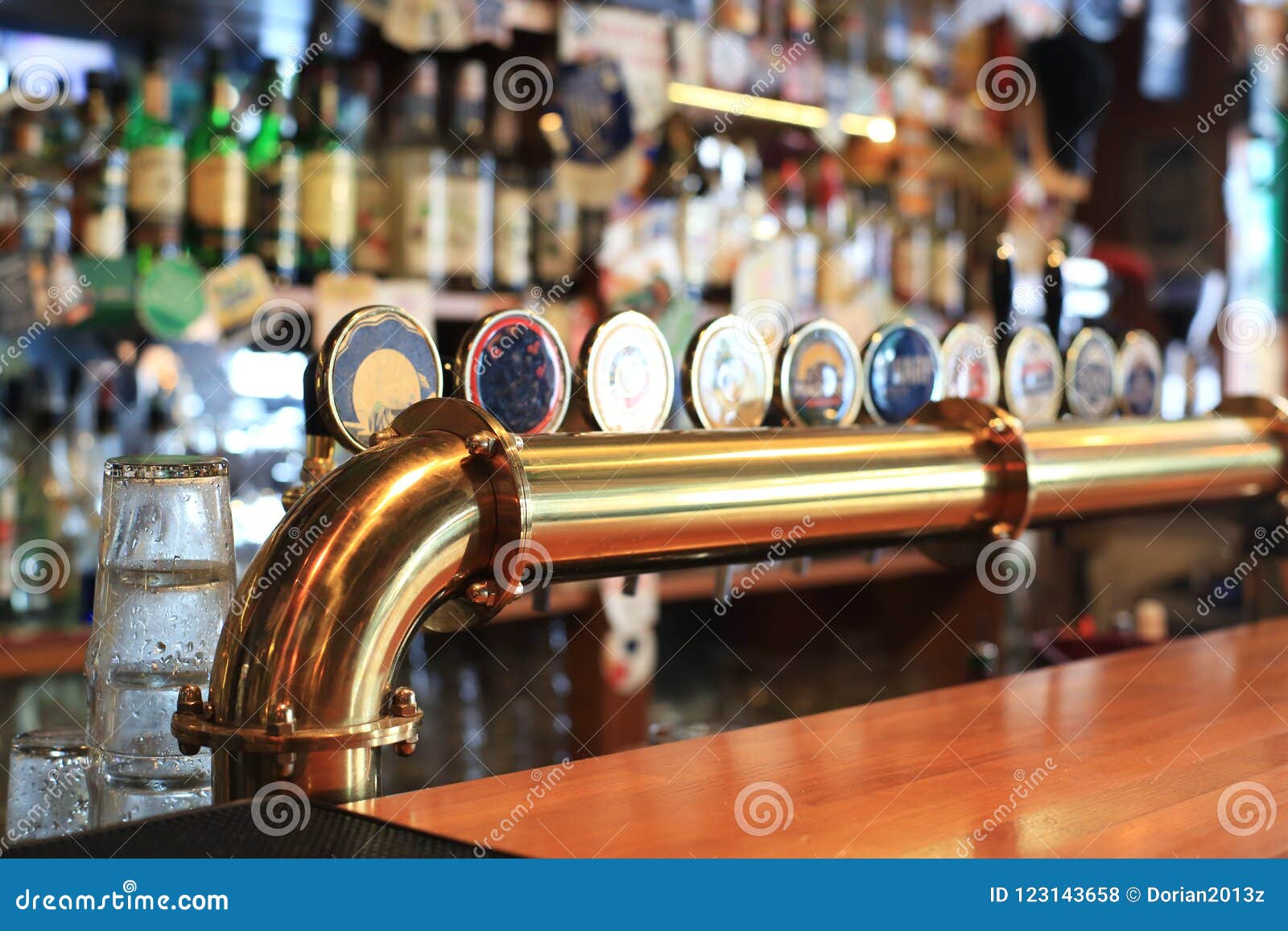 Classic bar stock photo. Image of modern, restaurant - 123143658