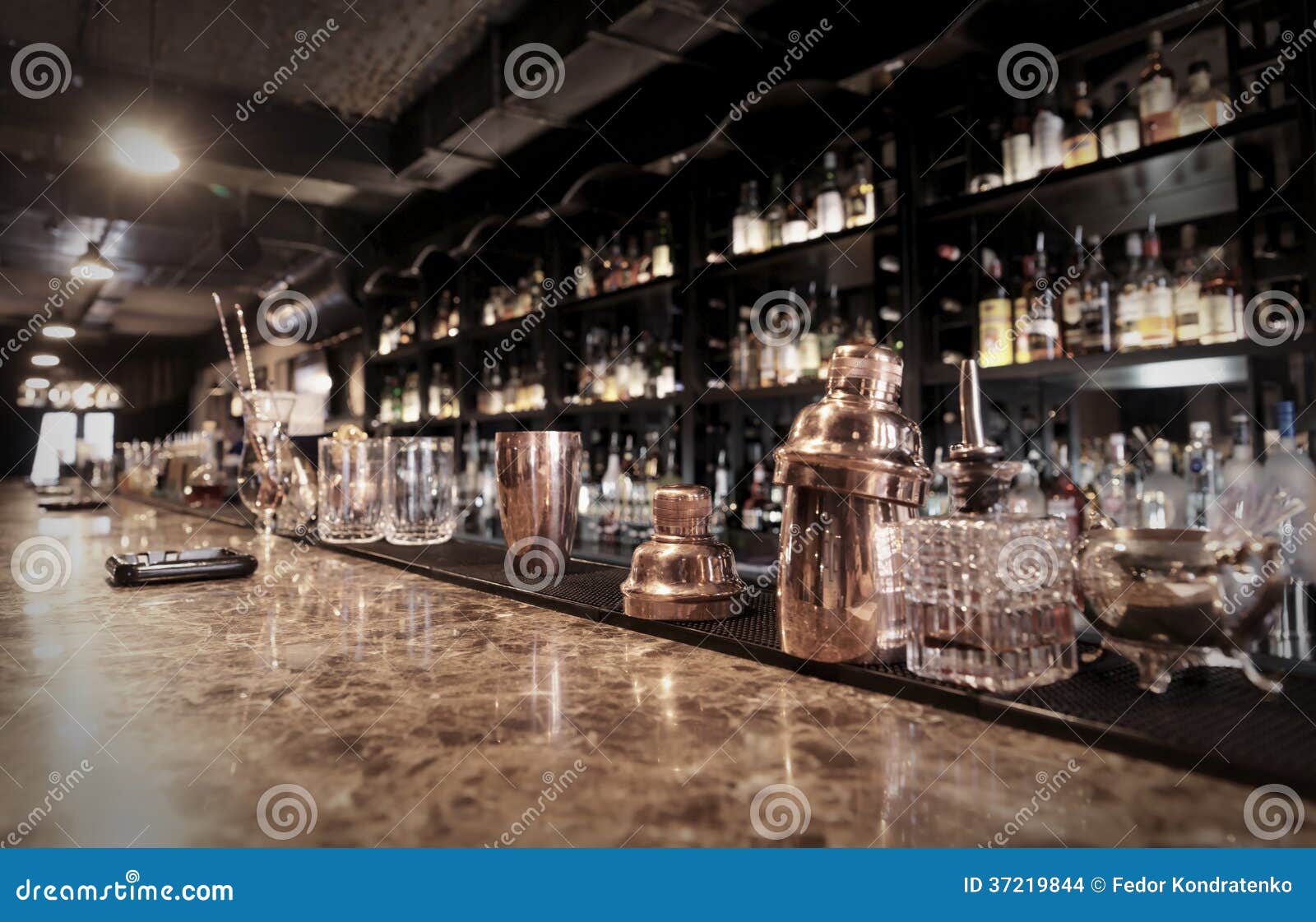 Classic bar counter stock photo. Image of decoration - 37219844