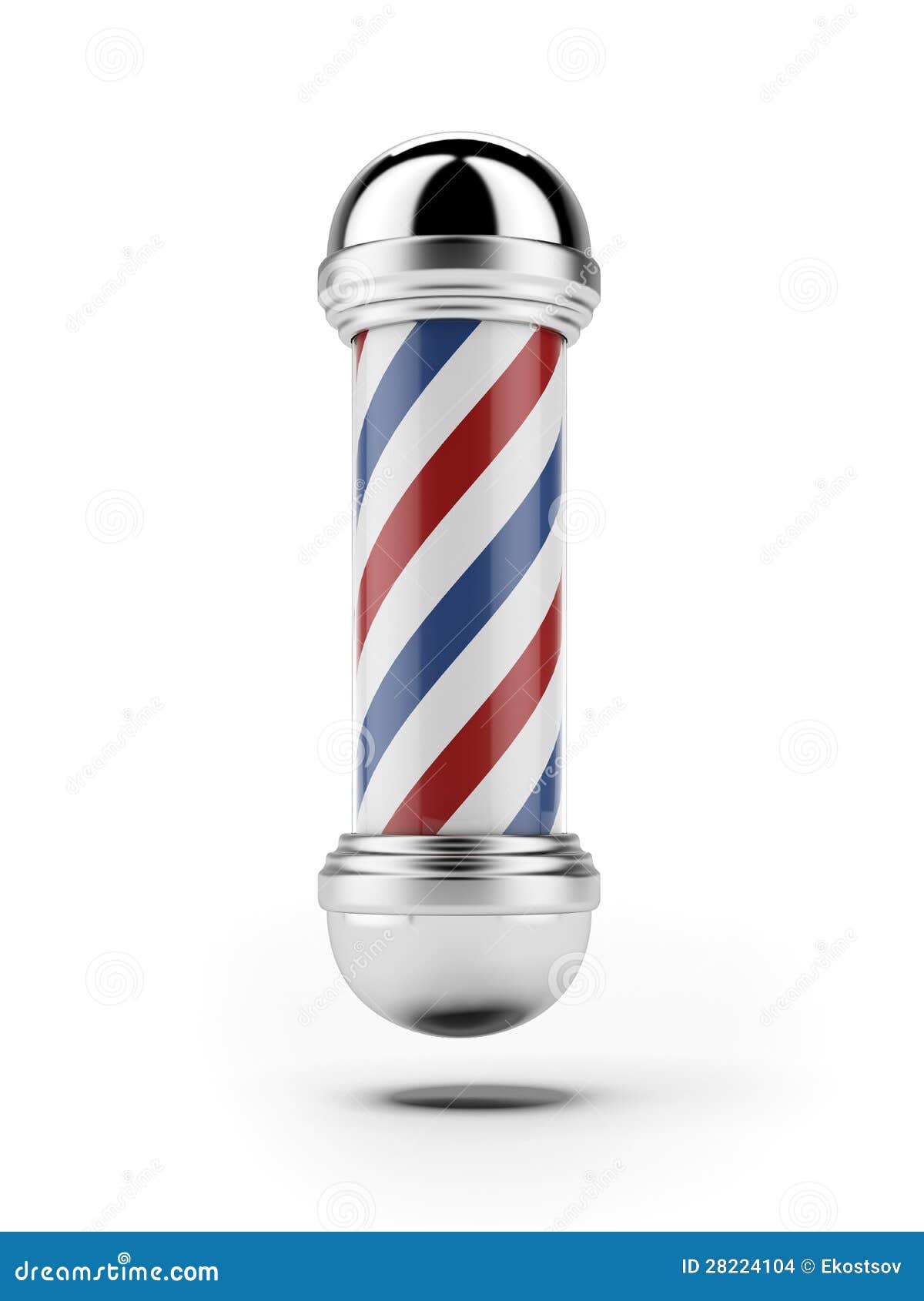 Classic Barber shop pole stock illustration. Illustration of barber ...