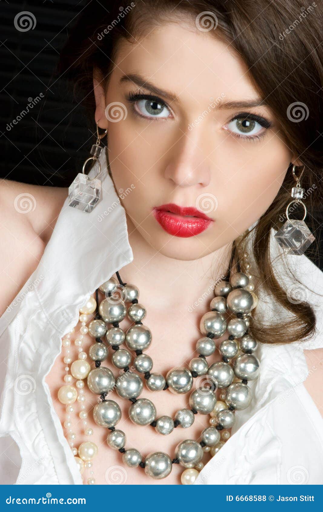 Classic Beautiful Woman stock photo. Image of fifties - 6668588