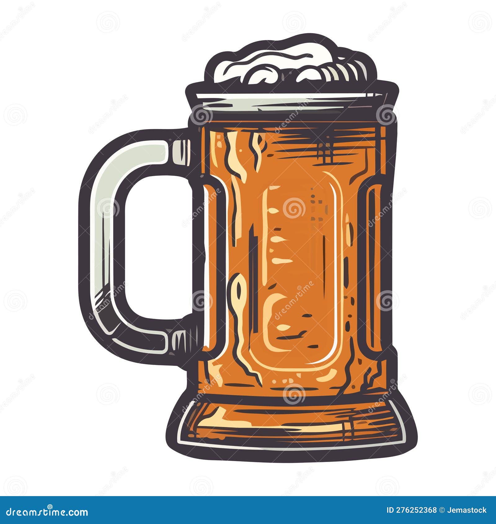 Classic Beer Tap Cartoon Vector | CartoonDealer.com #114190551