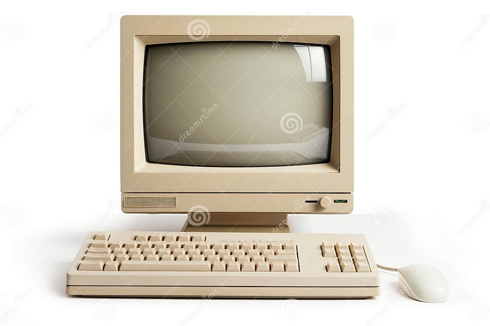 Vintage Personal Computer Setup Stock Photo - Image of tech, vintage ...