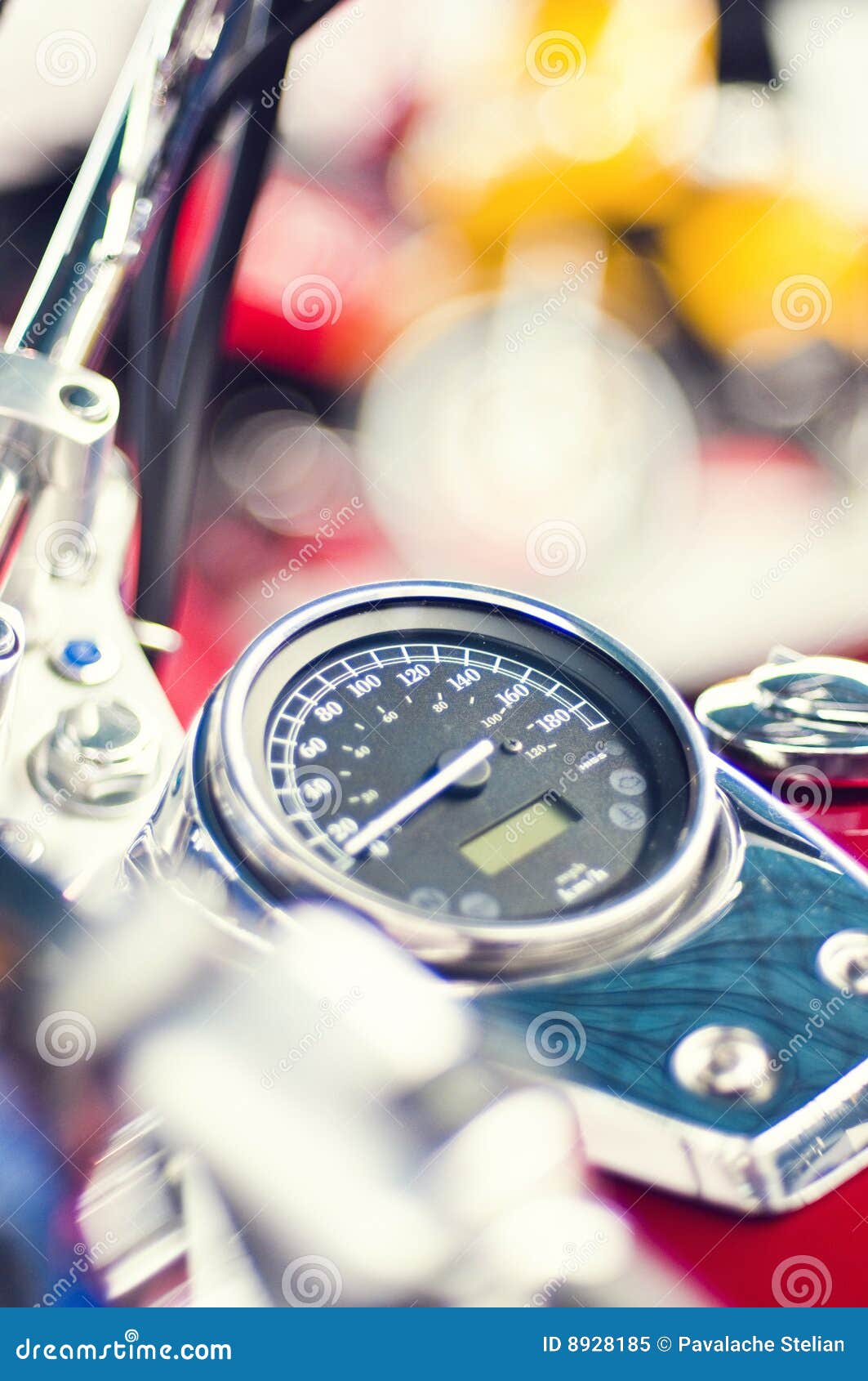 Classic bike speedometer stock image. Image of motorcycle - 8928185
