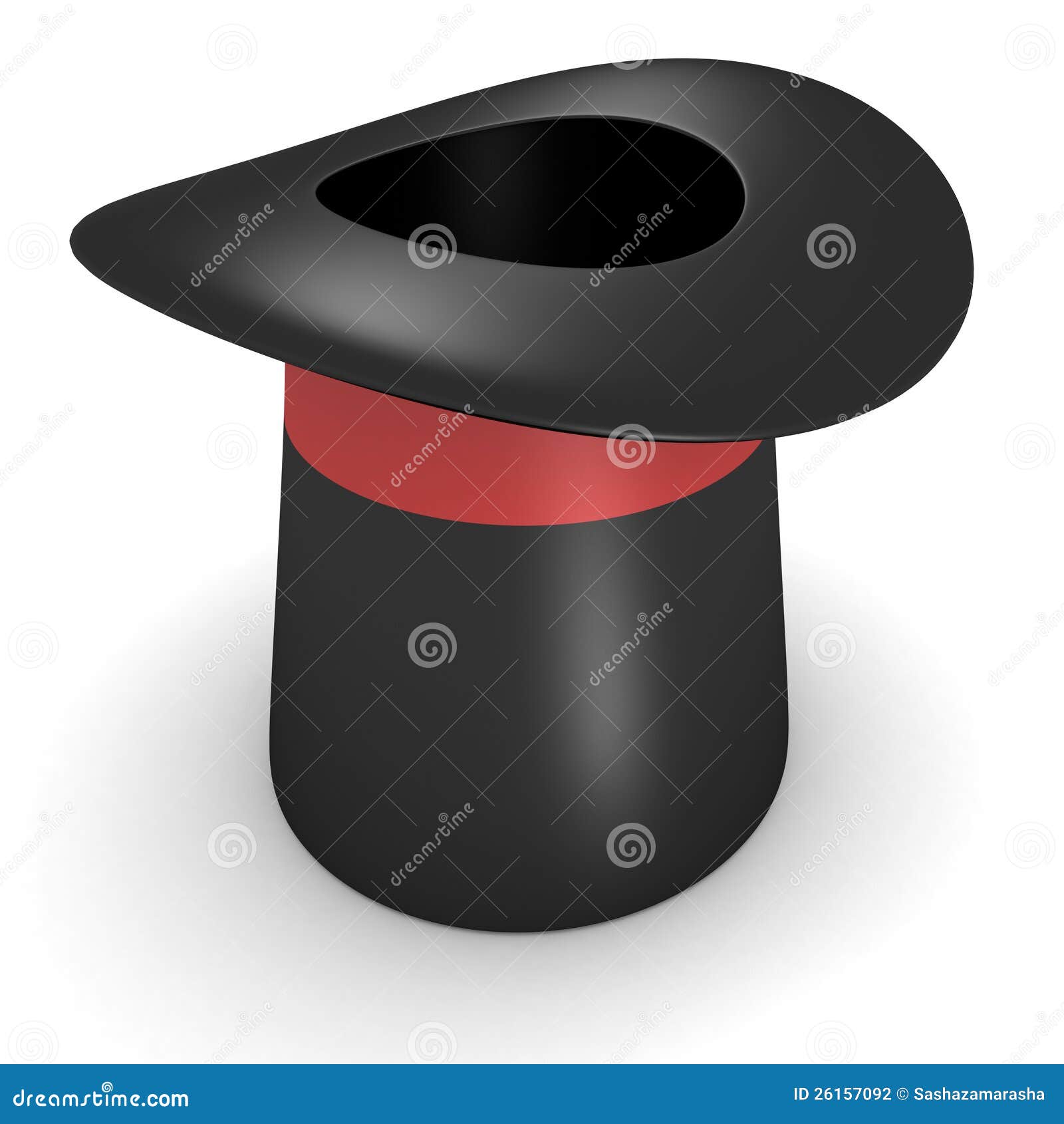 Classic Black Magic Hat on White Background Stock Illustration ...