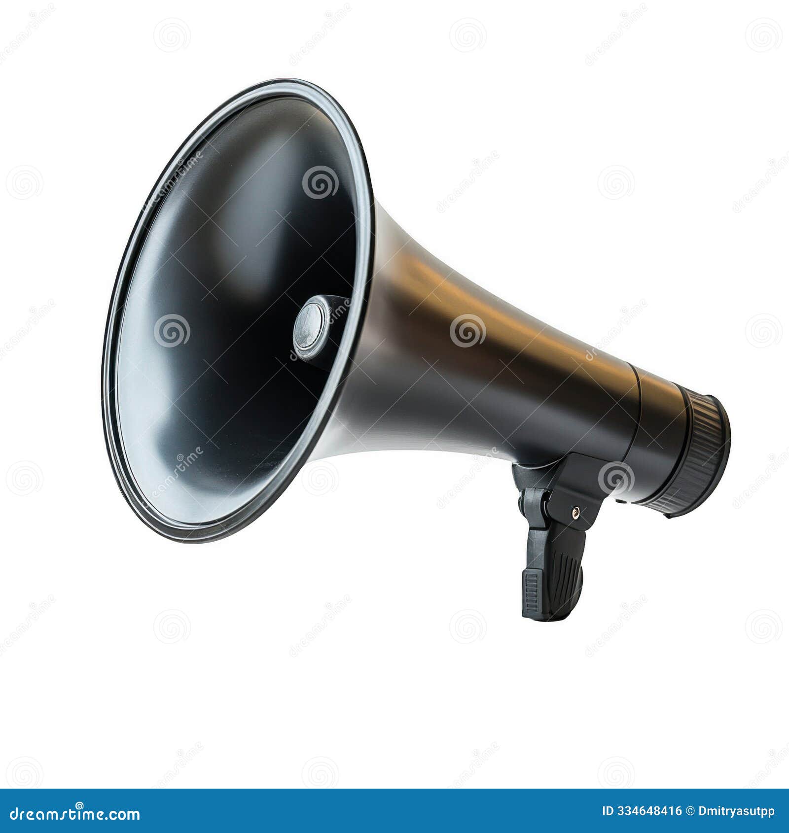 Classic Black Megaphone in a Spotlight on a Dark Background Stock Photo ...