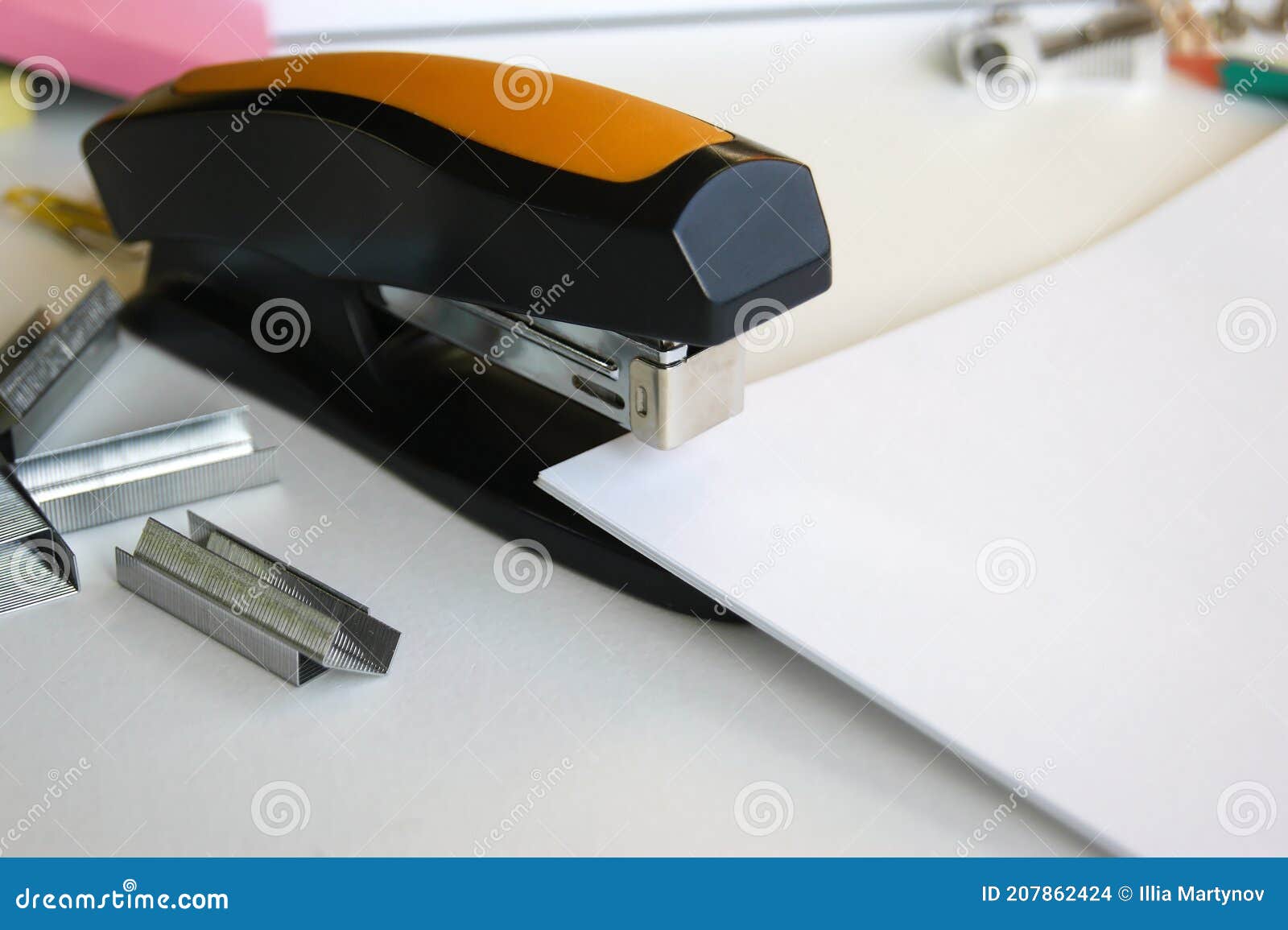 Stapler And Documents Royalty-Free Stock Image | CartoonDealer.com #5264188