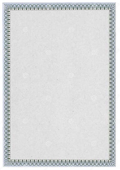 Classic Blank Diploma or Certificate with Border Stock Illustration ...