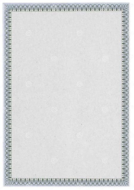 Classic Blank Diploma or Certificate with Border Stock Illustration ...