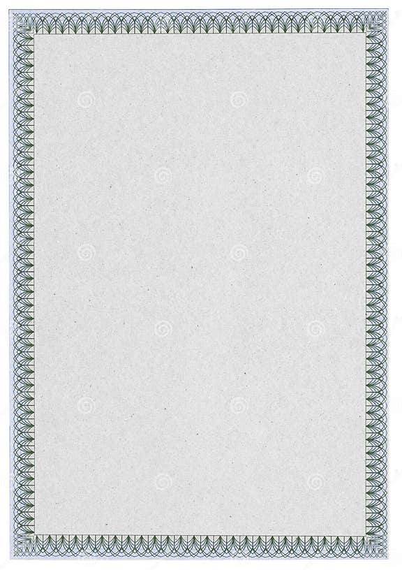 Classic Blank Diploma or Certificate with Border Stock Illustration ...