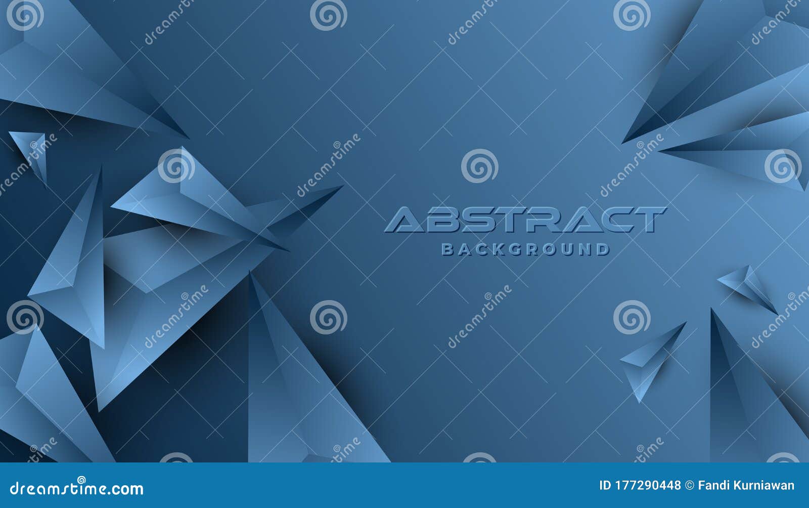 Classic Blue Abstract Geometric Background. Modern Shape Concept Stock ...