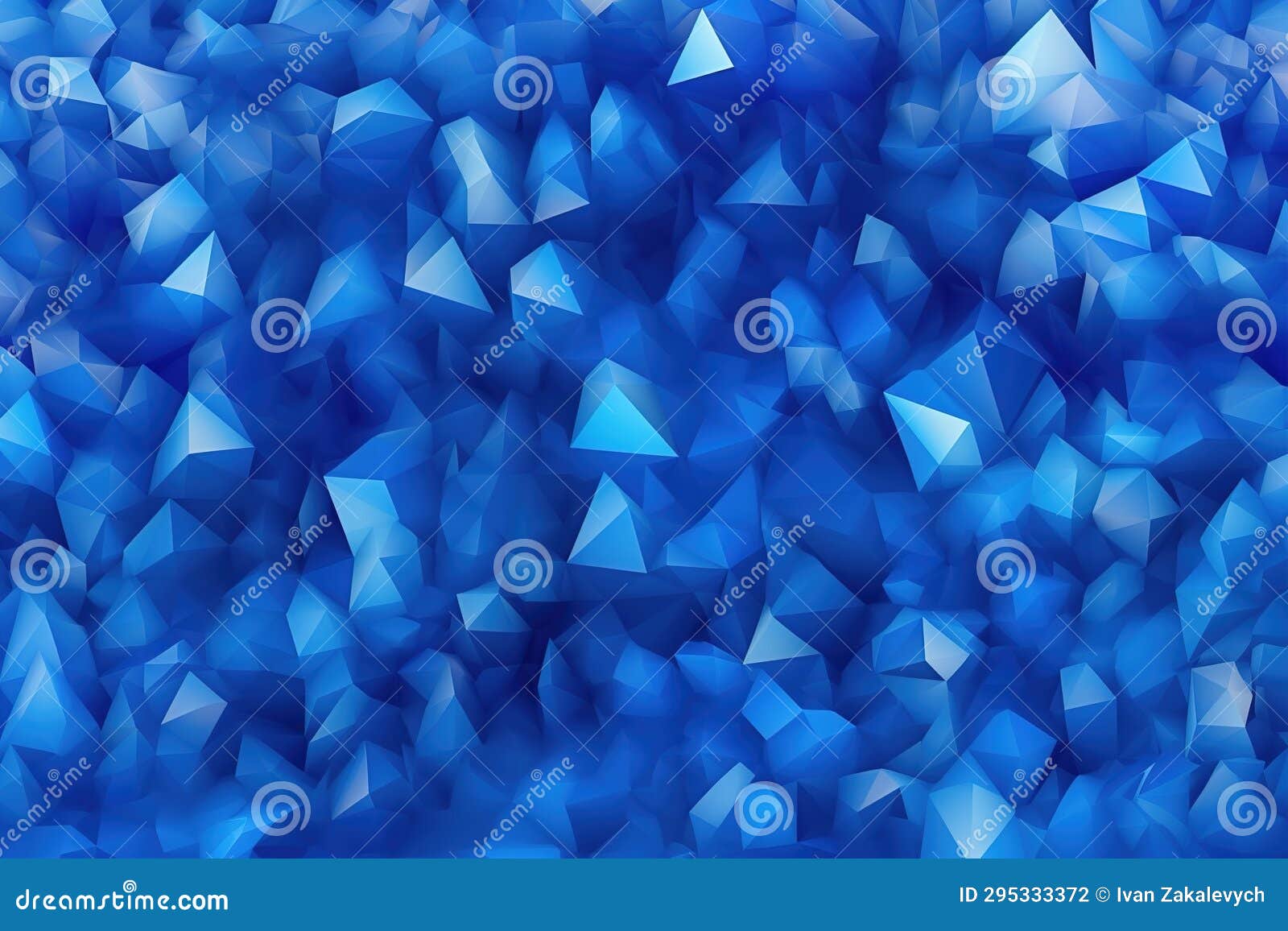 Classic Blue Abstract Trianglify.illustration Stock Illustration ...