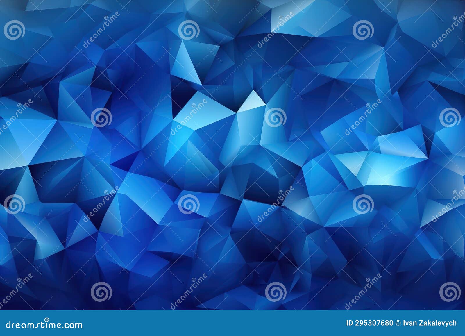 Classic Blue Abstract Trianglify.illustration Stock Illustration ...