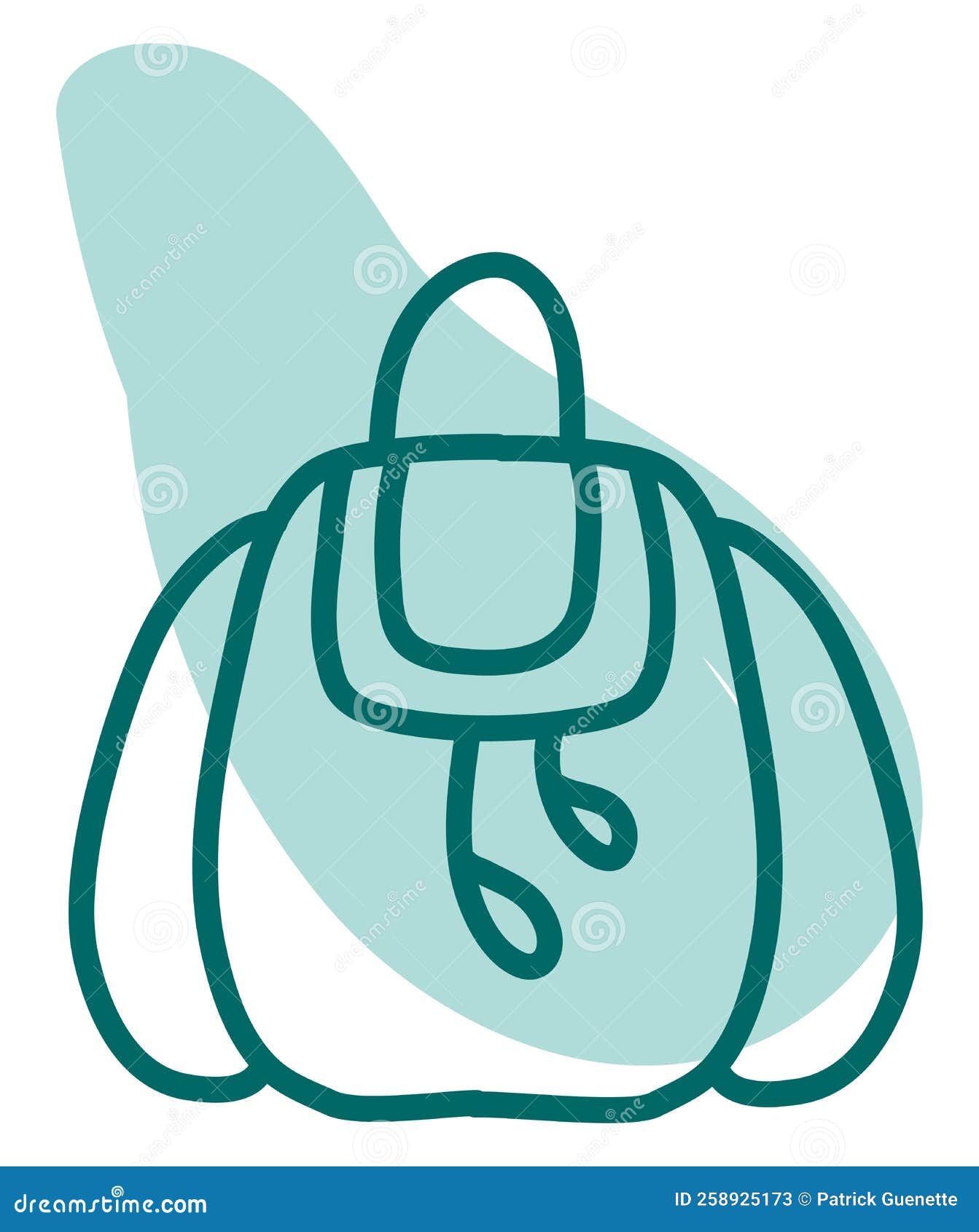 Classic Blue Backpack, Icon Stock Vector - Illustration of icon, travel ...