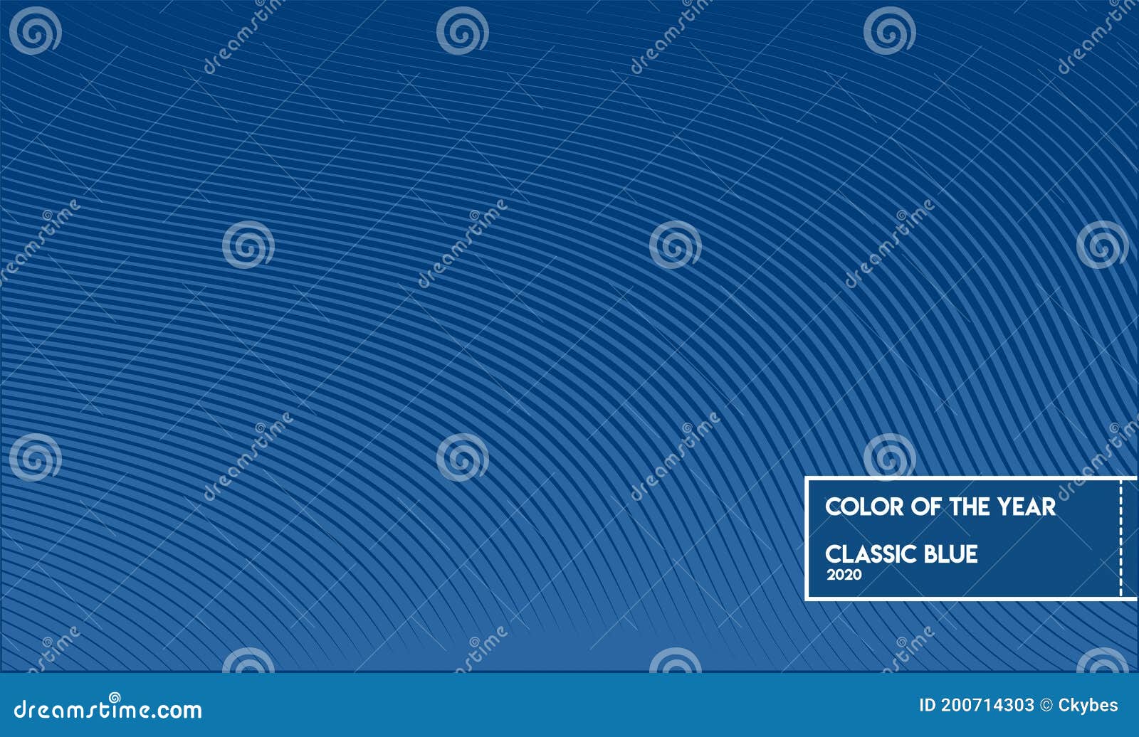 Classic Blue Color Sample. Vector Stock Vector - Illustration of banner ...