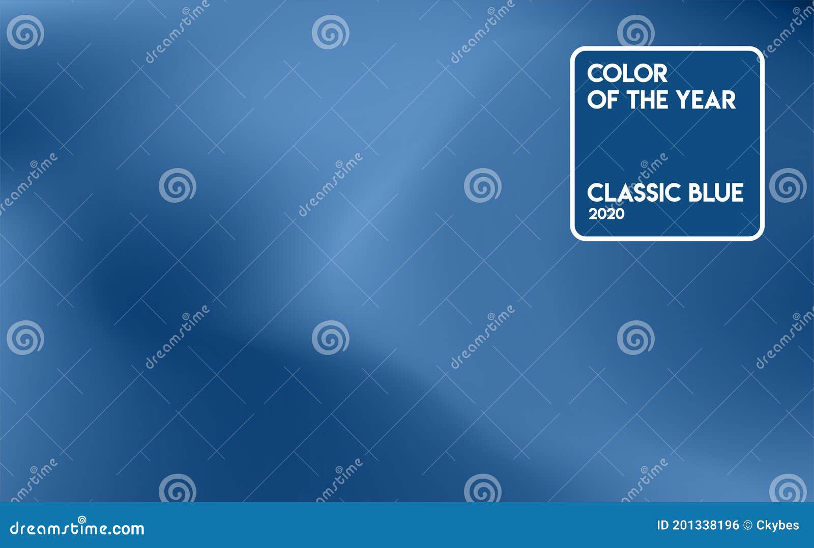 Classic Blue Color Sample. Vector Stock Vector - Illustration of ...
