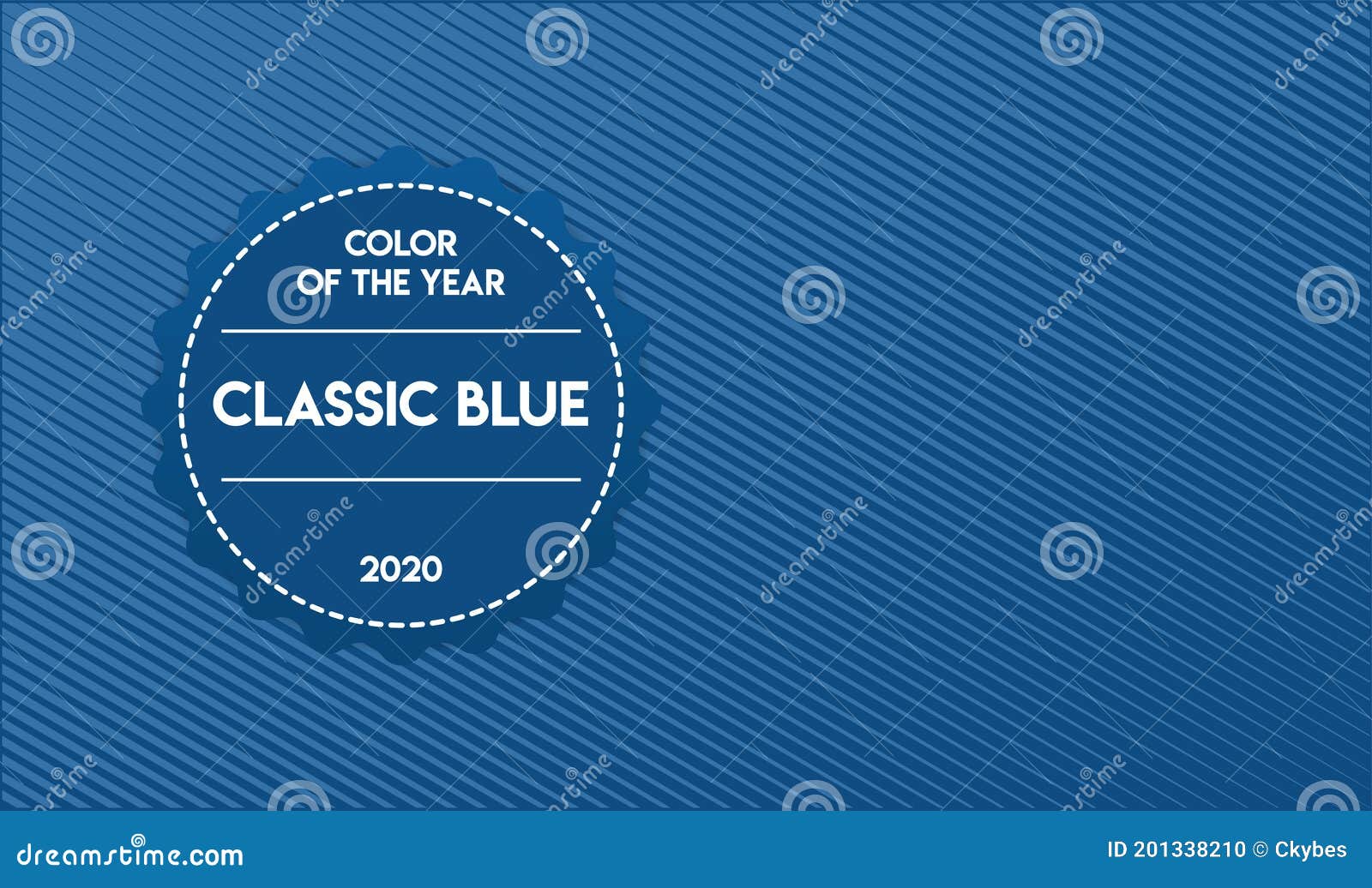 Classic Blue Color Sample. Vector Stock Vector - Illustration of ...