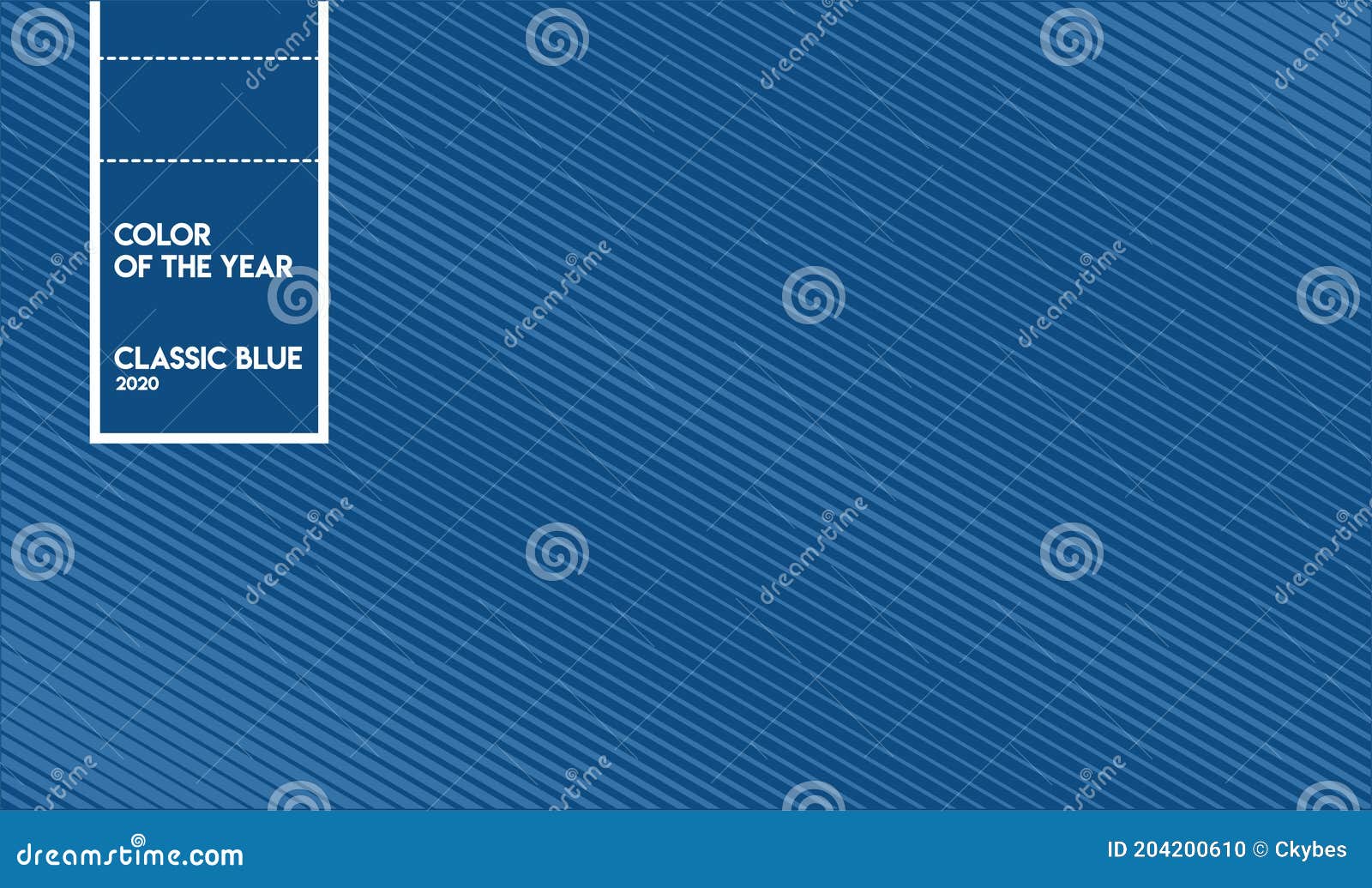 Classic Blue Color Sample. Vector Editorial Image - Illustration of ...