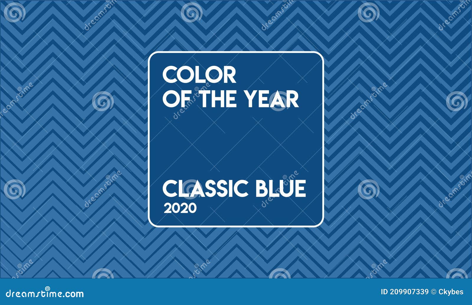 Classic Blue Color Sample. stock vector. Illustration of textile ...