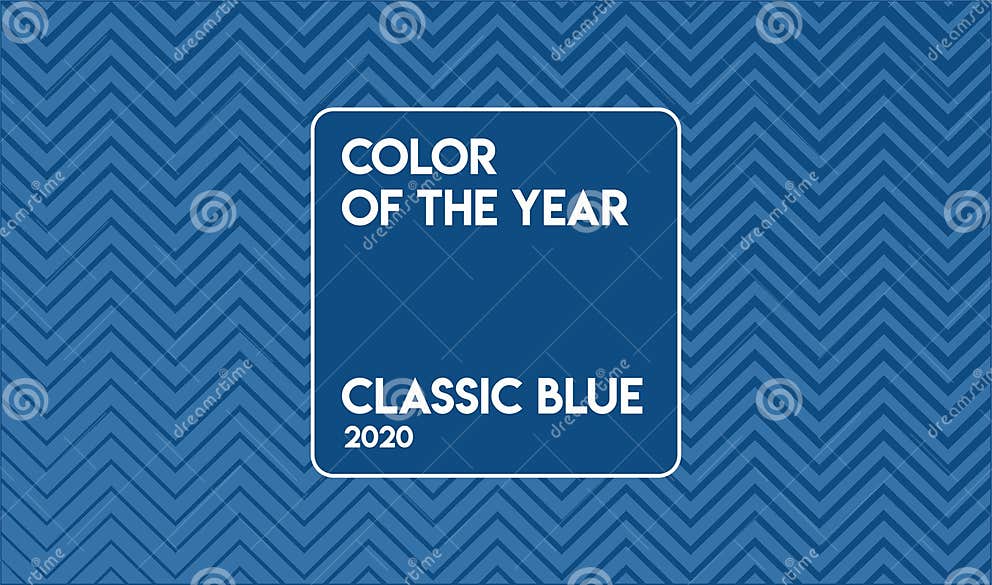 Classic Blue Color Sample. stock vector. Illustration of textile ...