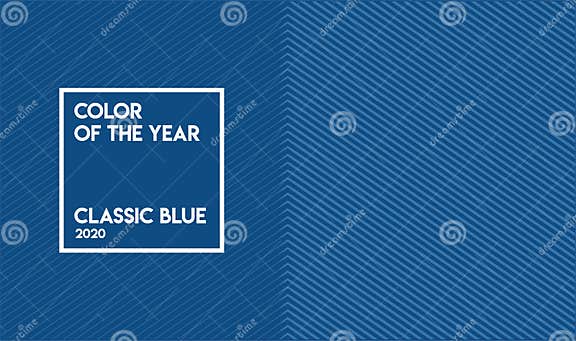 Classic Blue Color Sample. stock vector. Illustration of sample - 209907348