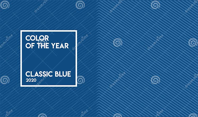 Classic Blue Color Sample. stock vector. Illustration of sample - 209907348