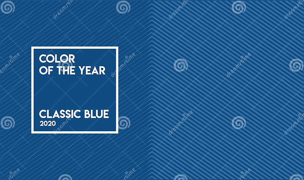 Classic Blue Color Sample. stock vector. Illustration of sample - 209907348