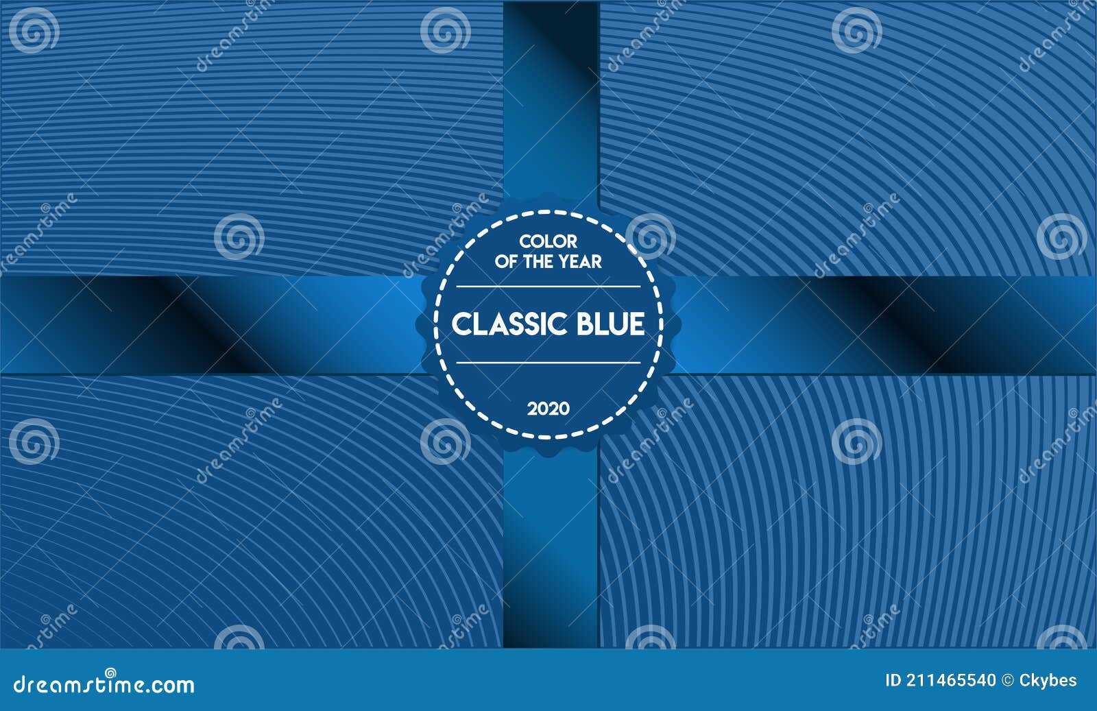 Classic Blue Color Sample. Vector Stock Vector - Illustration of canvas ...