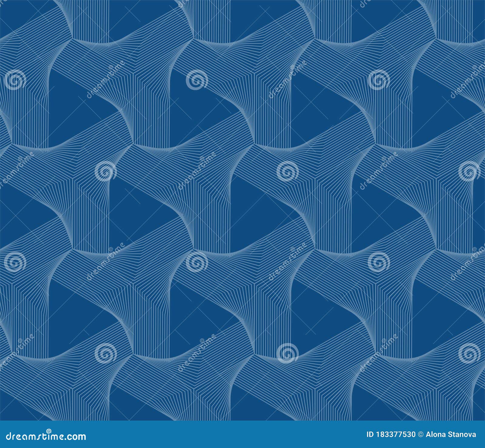 Classic Blue Color 2020 Web Graphic Pattern. Vector Blue Guilloche ...