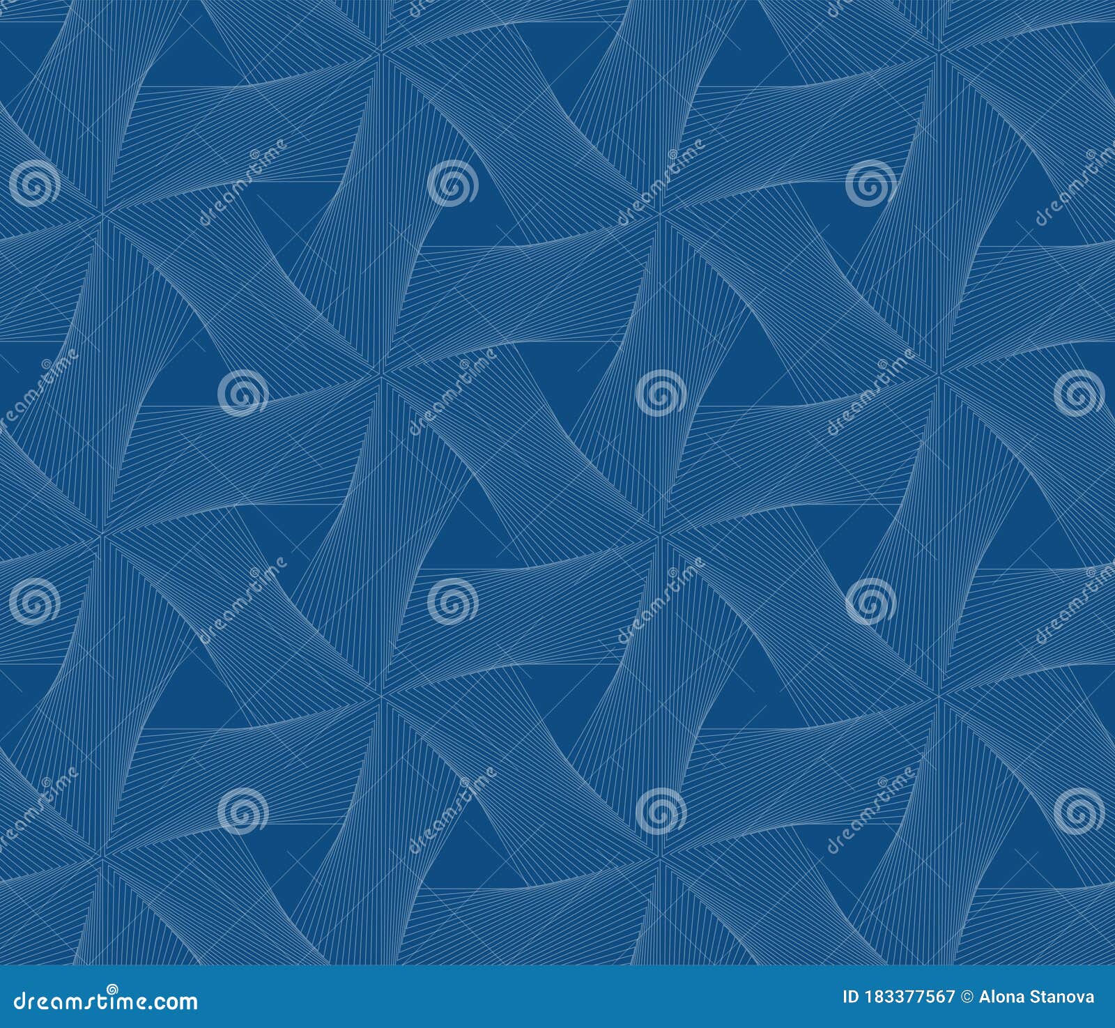 Classic Blue Color 2020 Web Graphic Pattern. Vector Blue Guilloche ...