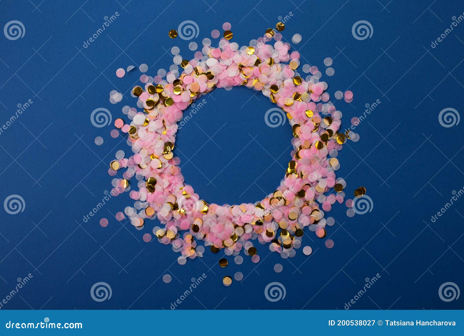 Classic Blue 2021. Confetti on a Blue Background Stock Image - Image of ...
