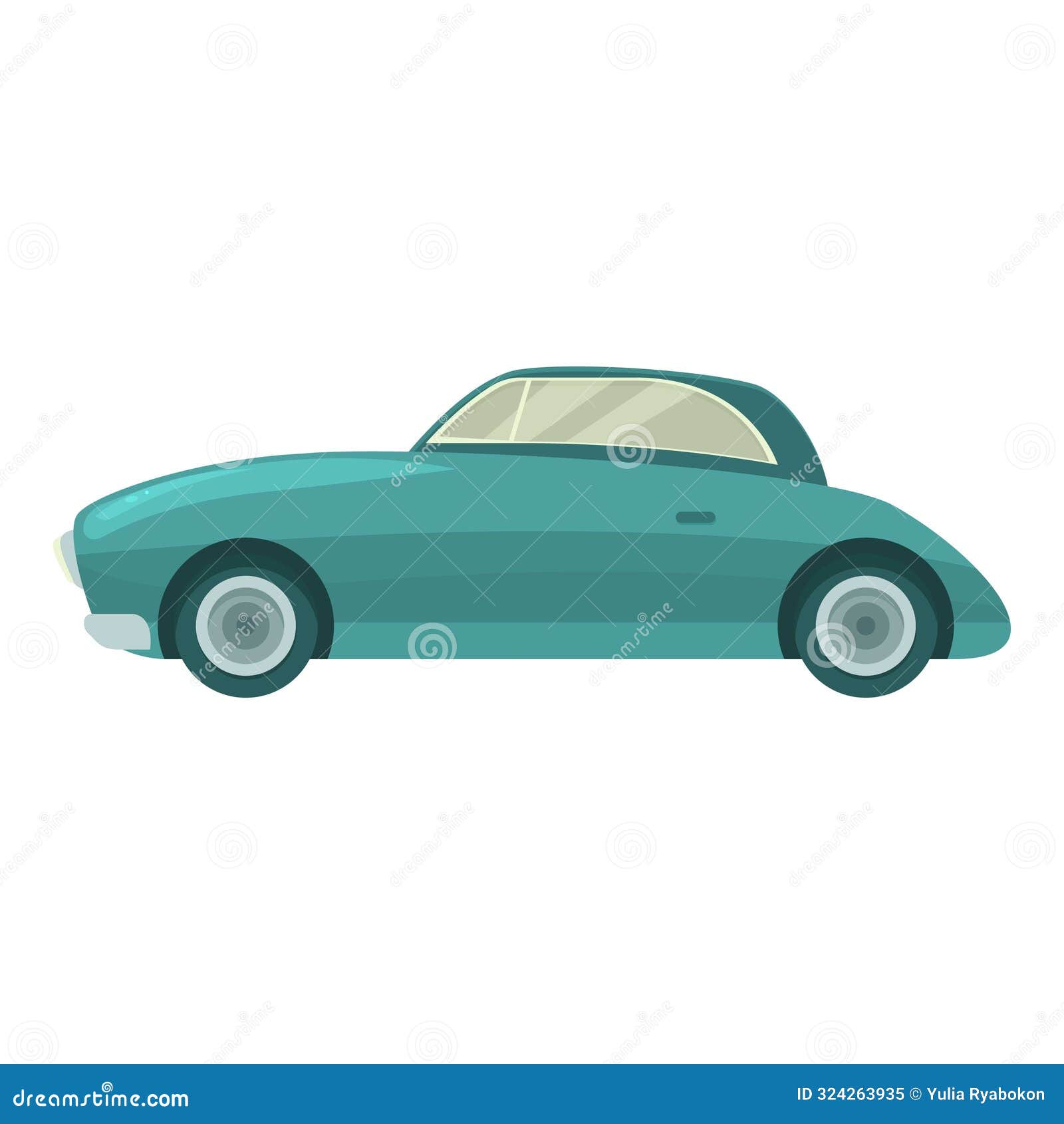 A Blue Car Driving Along The Road Royalty-Free Stock Photo ...