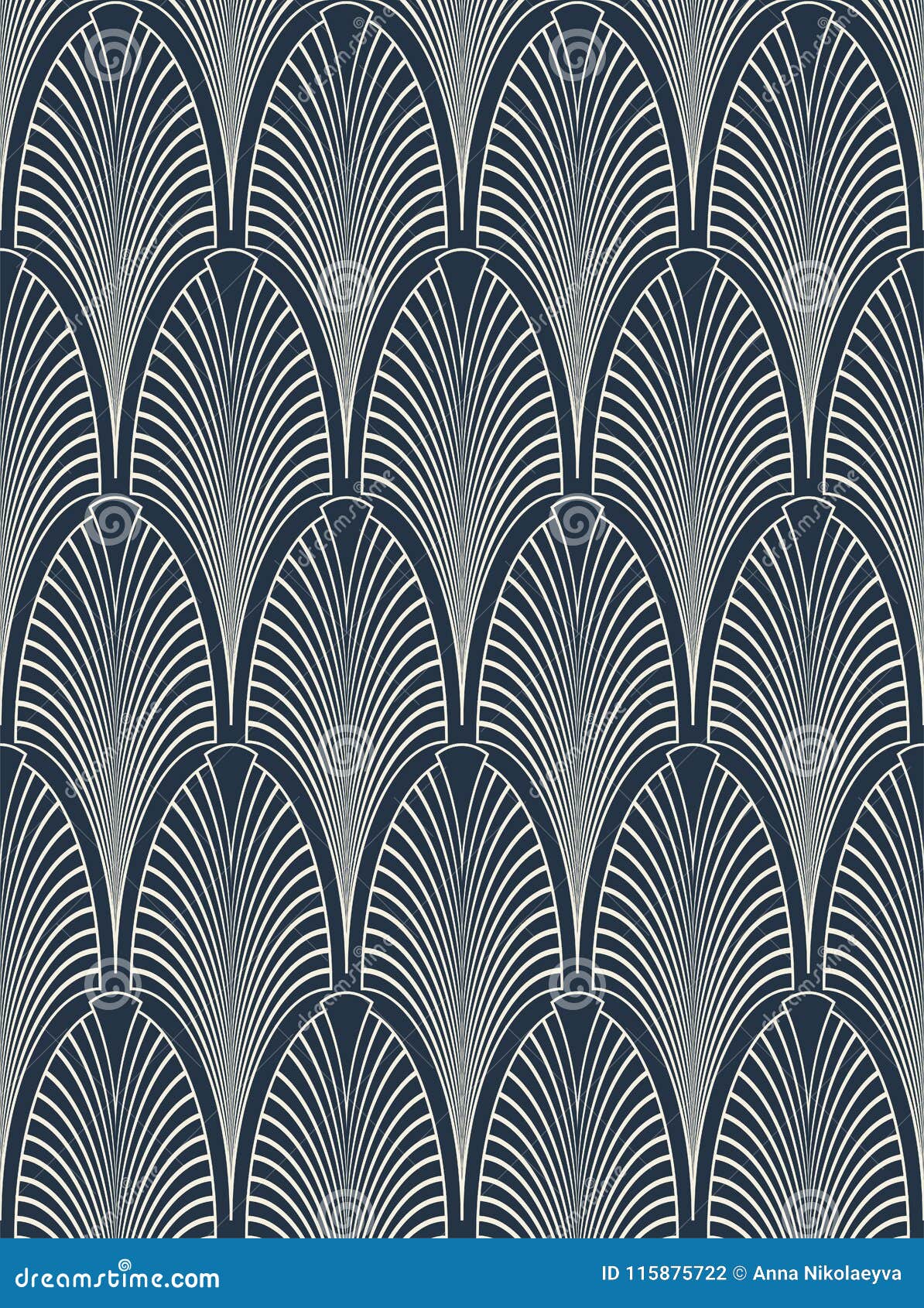 Classic Blue Pattern Wallpaper