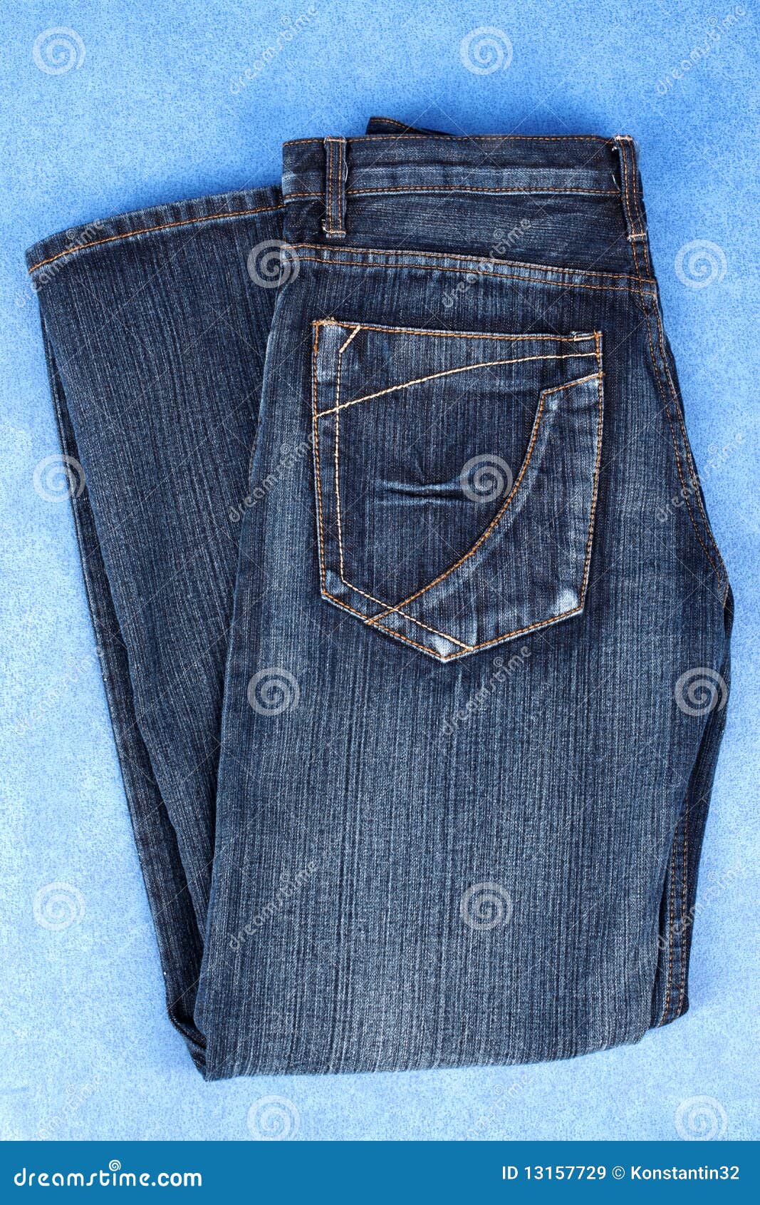Classic blue jeans stock image. Image of store, classic - 13157729