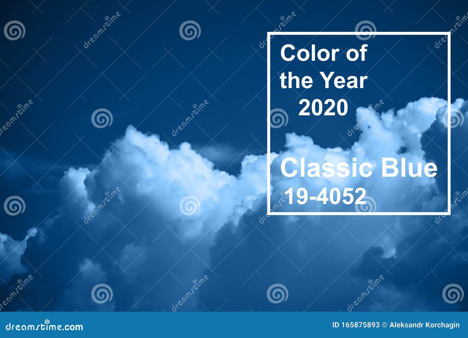 Classic Blue Pantone Color of the Year 2020 Editorial Stock Photo ...